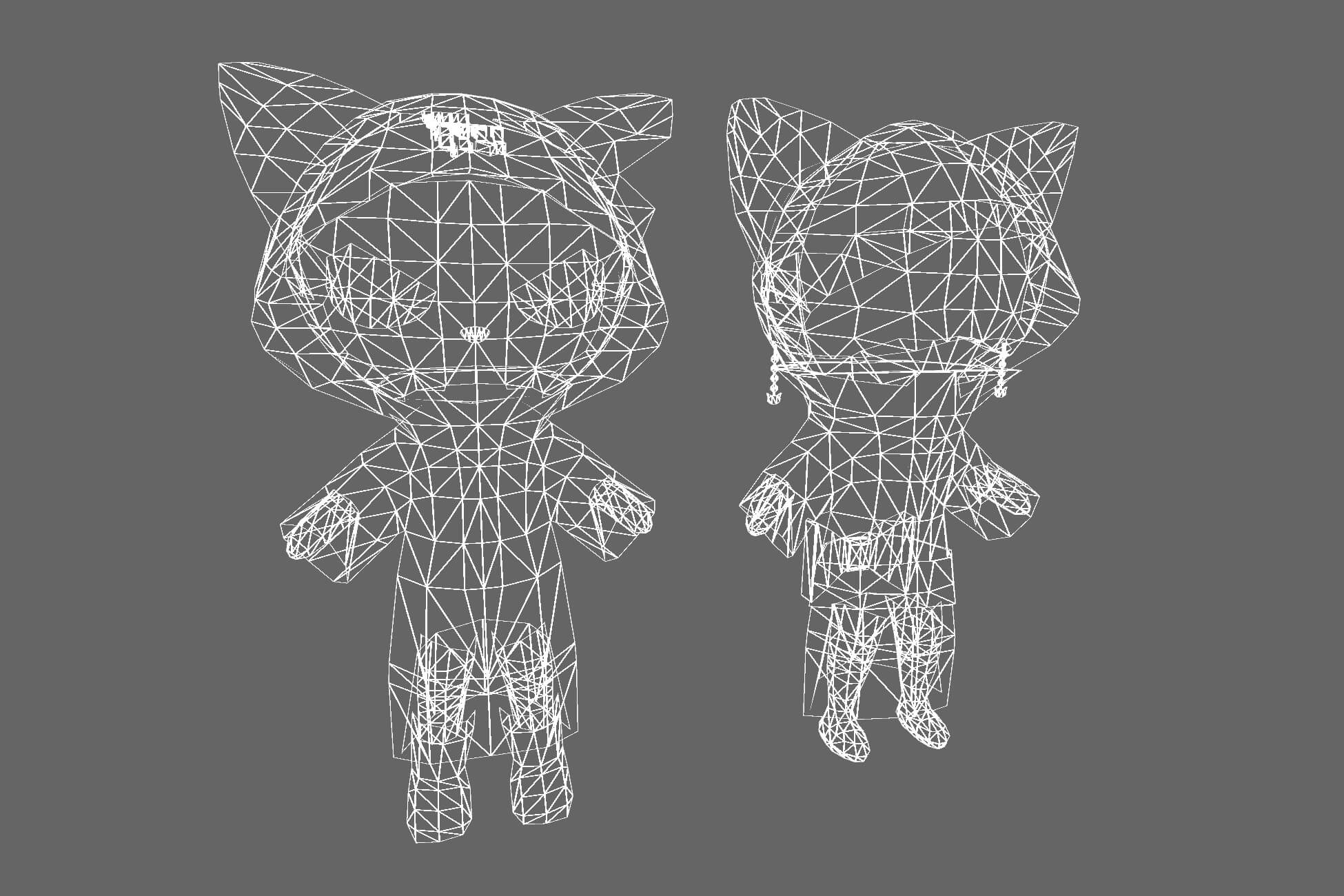 Low Poly Cool Cat - Fantasy Characters Pack 3D Model by Revereel Studio