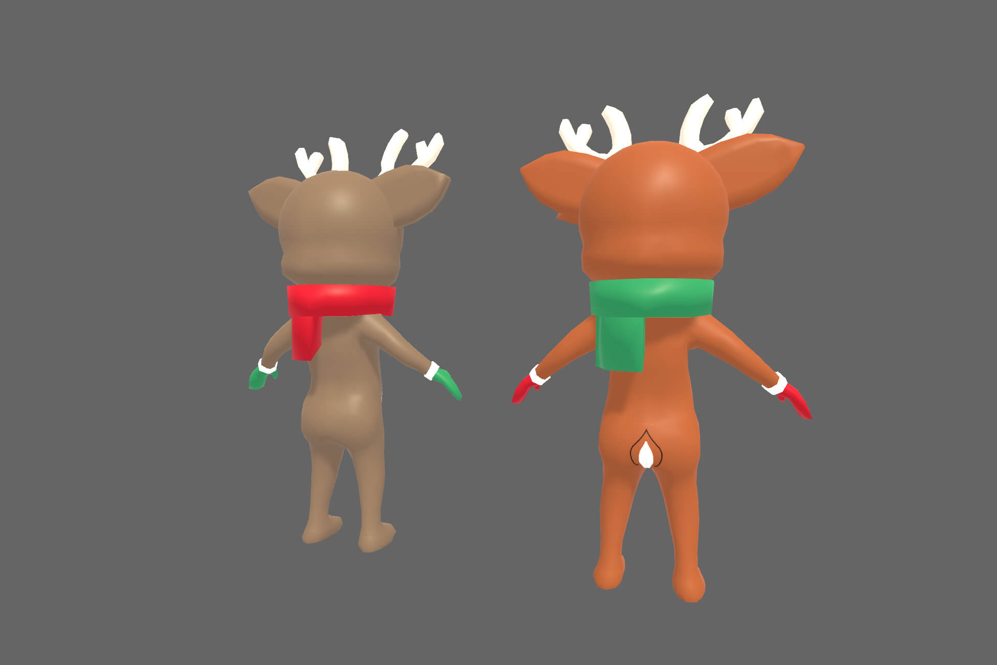 Low Poly Deer Humanoid - Fantasy Characters Pack 3D Model by Revereel ...