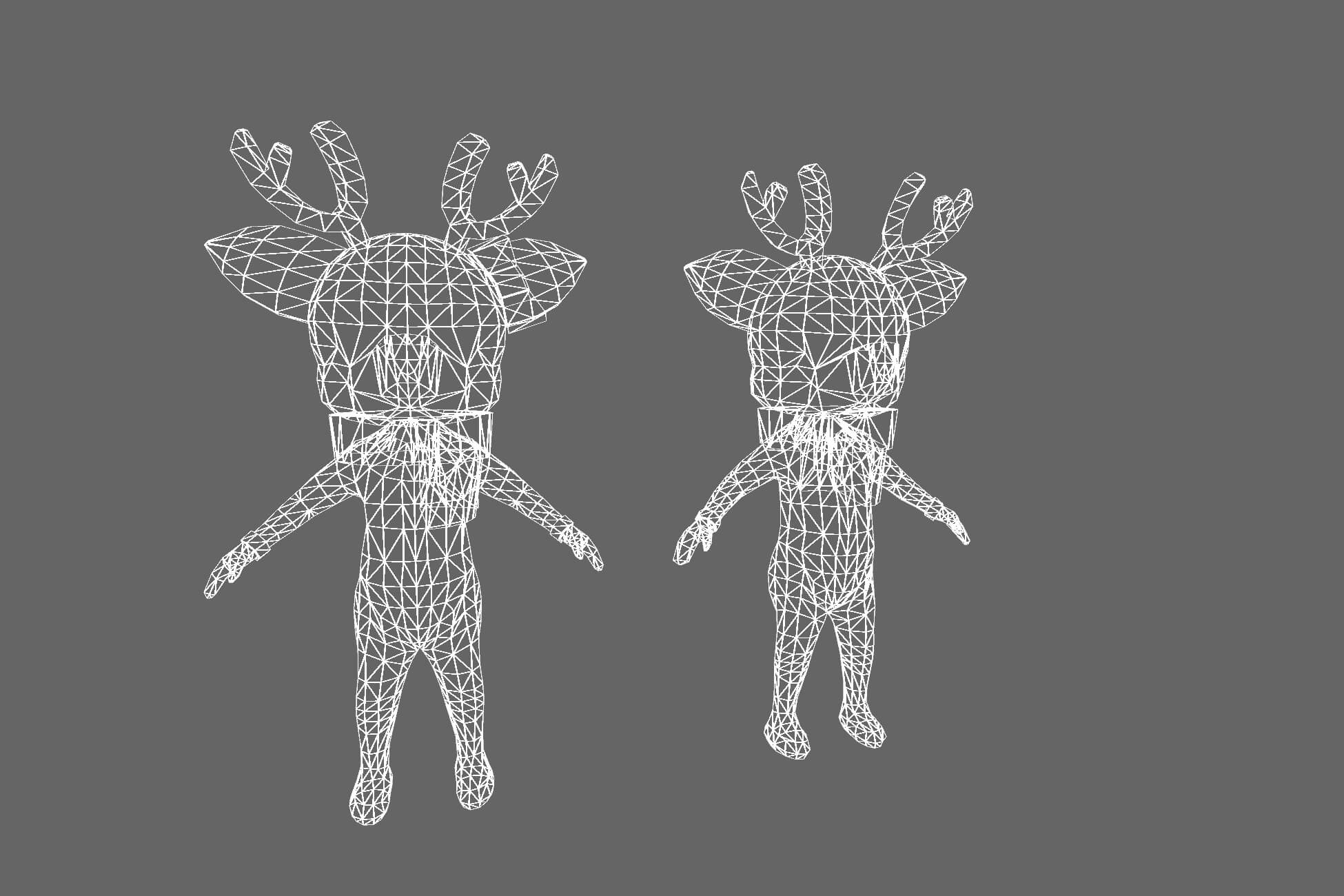 Low Poly Deer Humanoid - Fantasy Characters Pack 3D Model by Revereel ...