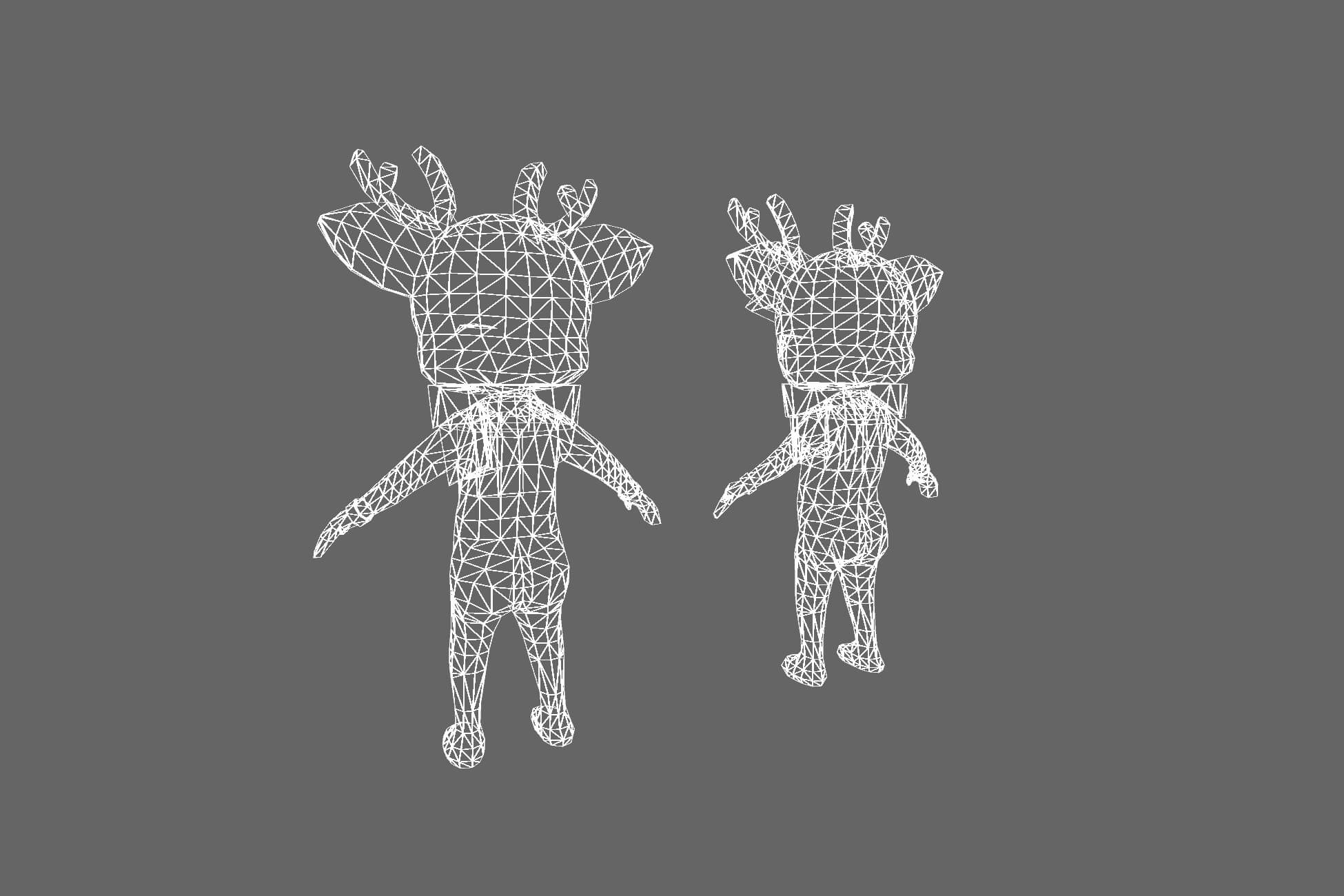 Low Poly Deer Humanoid - Fantasy Characters Pack 3D Model by Revereel ...