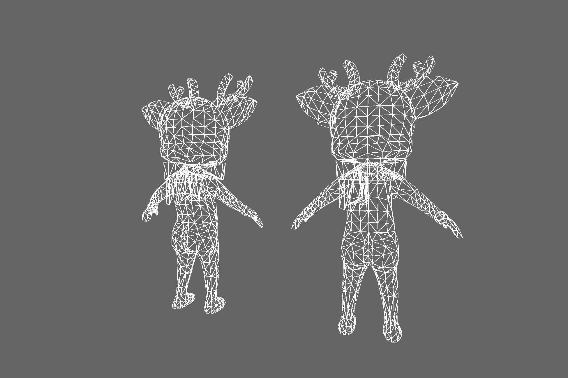 Low Poly Deer Humanoid - Fantasy Characters Pack 3D Model by Revereel ...