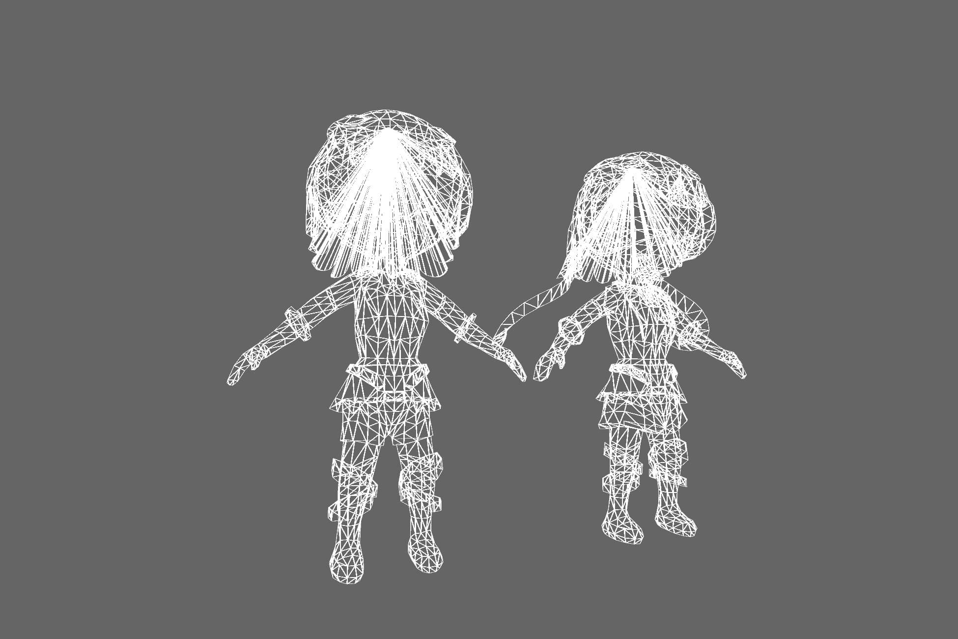 Low Poly Hero Girl - Fantasy Characters Pack 3D Model by Revereel Studio