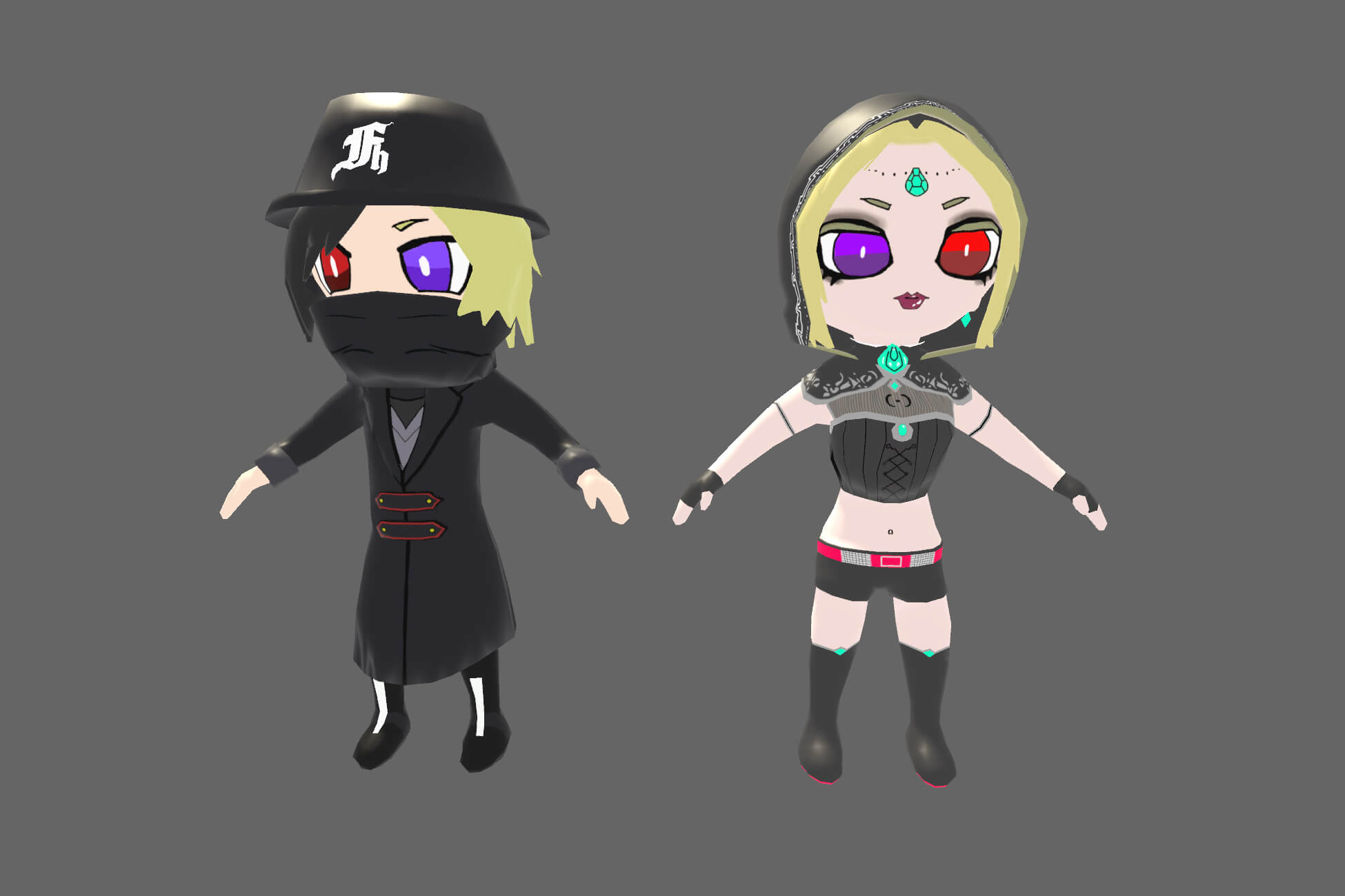 Low Poly Magic Wizard and Witch - Fantasy Characters Pack 3D Model by ...