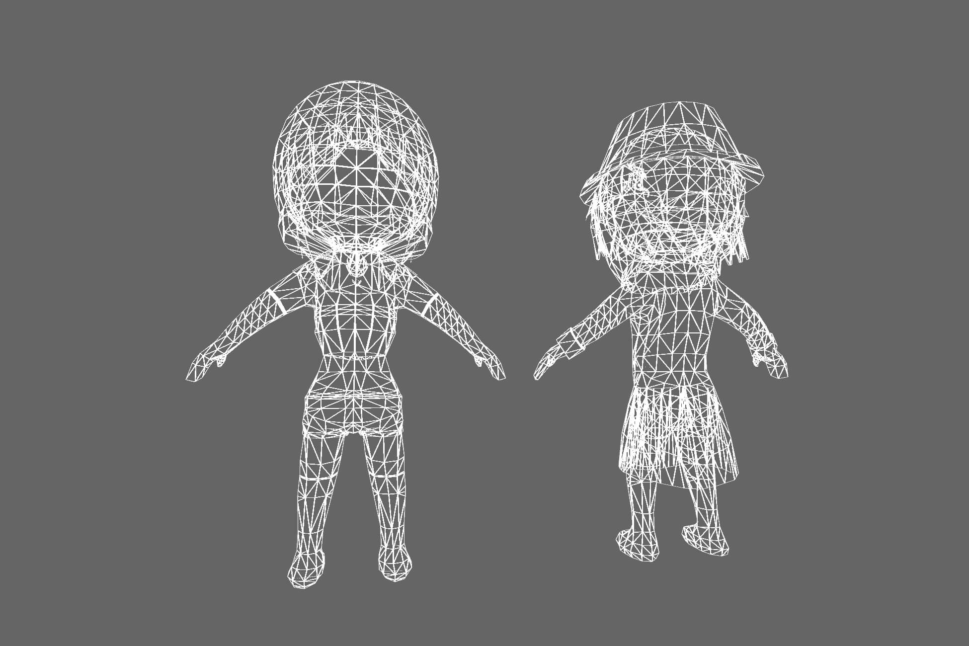 Low Poly Magic Wizard and Witch - Fantasy Characters Pack 3D Model by ...