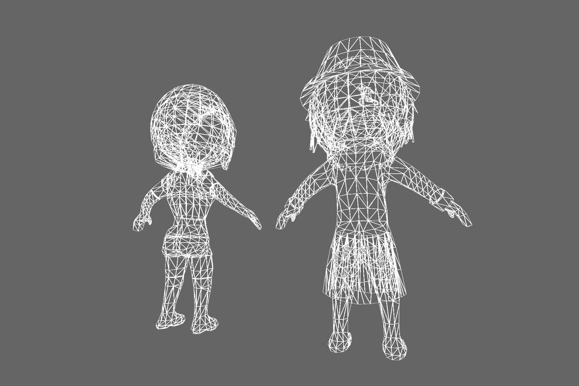 Low Poly Magic Wizard and Witch - Fantasy Characters Pack 3D Model by ...