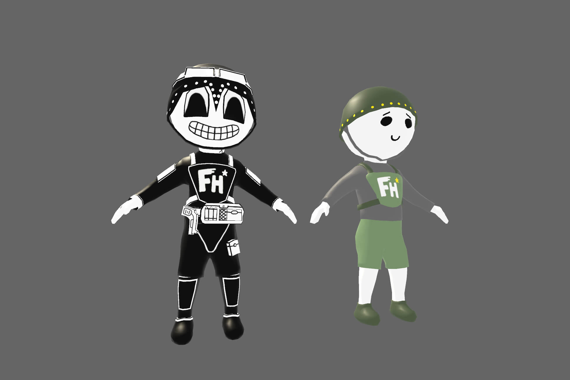 Low Poly Noob Soldier - Fantasy Characters Pack 3D Model by Revereel Studio