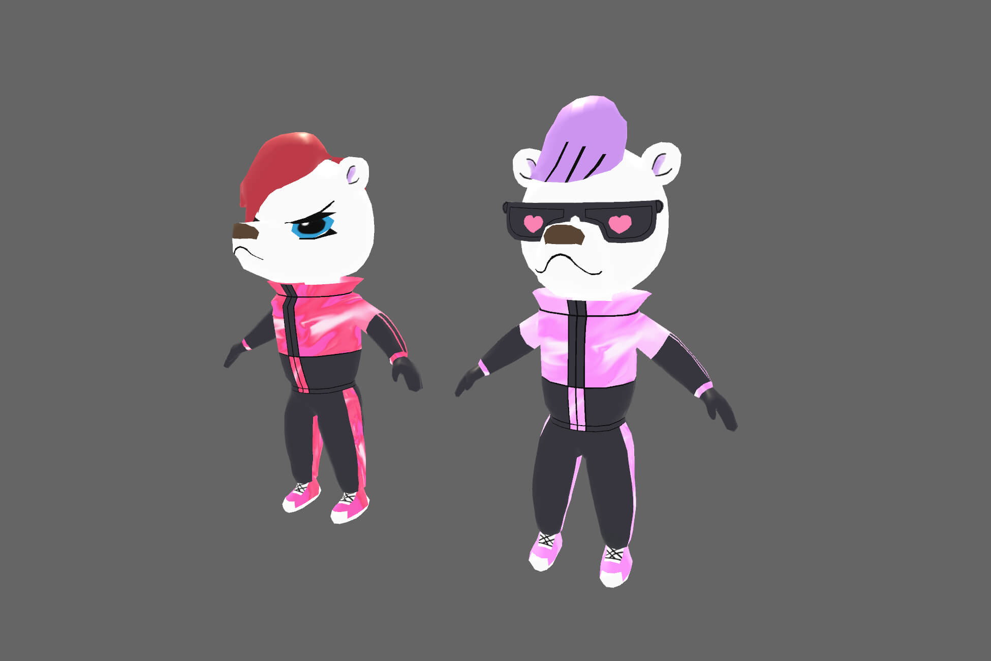 Low Poly White Bear Humanoid - Fantasy Characters Pack 3D Model by ...