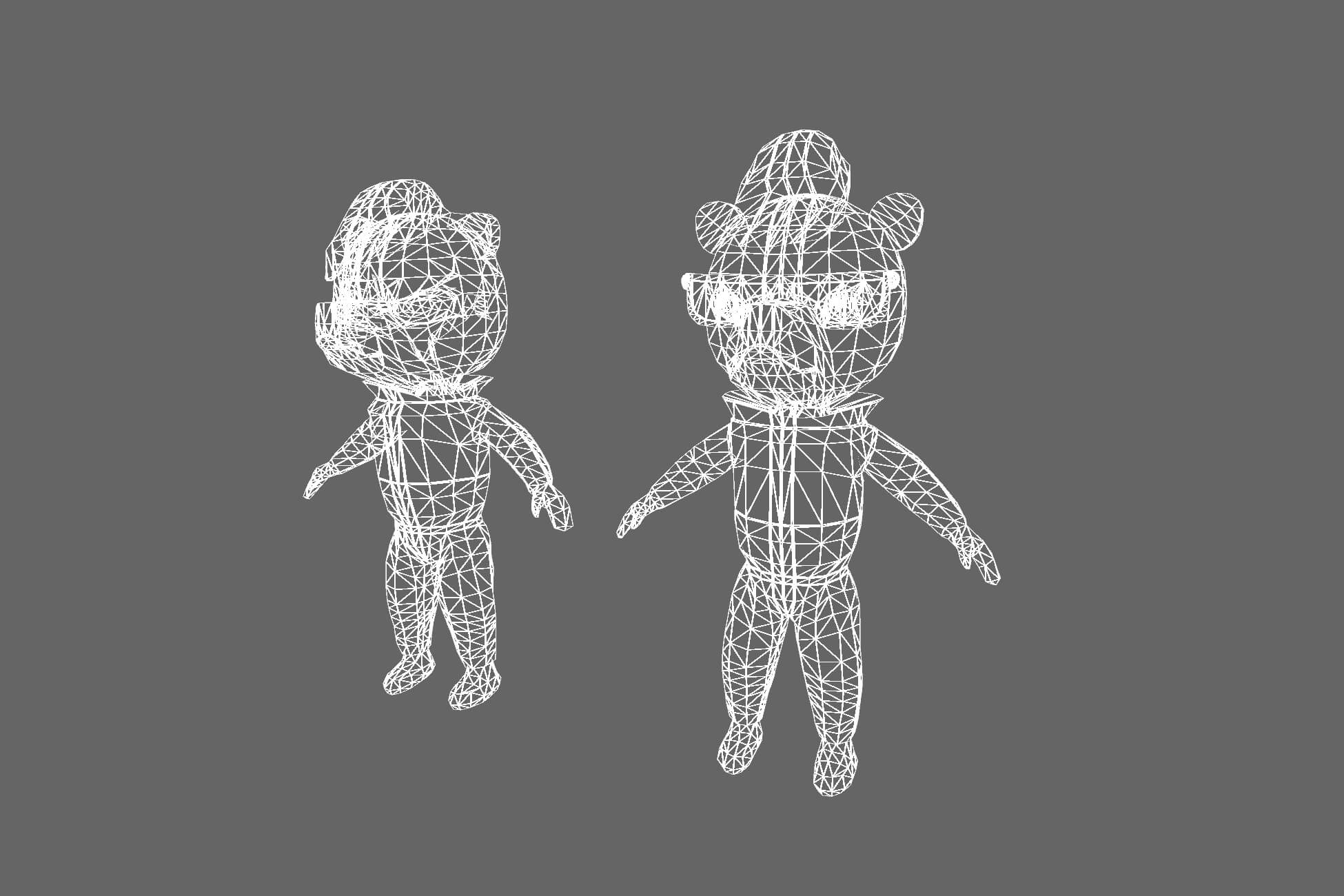 Low Poly White Bear Humanoid - Fantasy Characters Pack 3D Model by ...