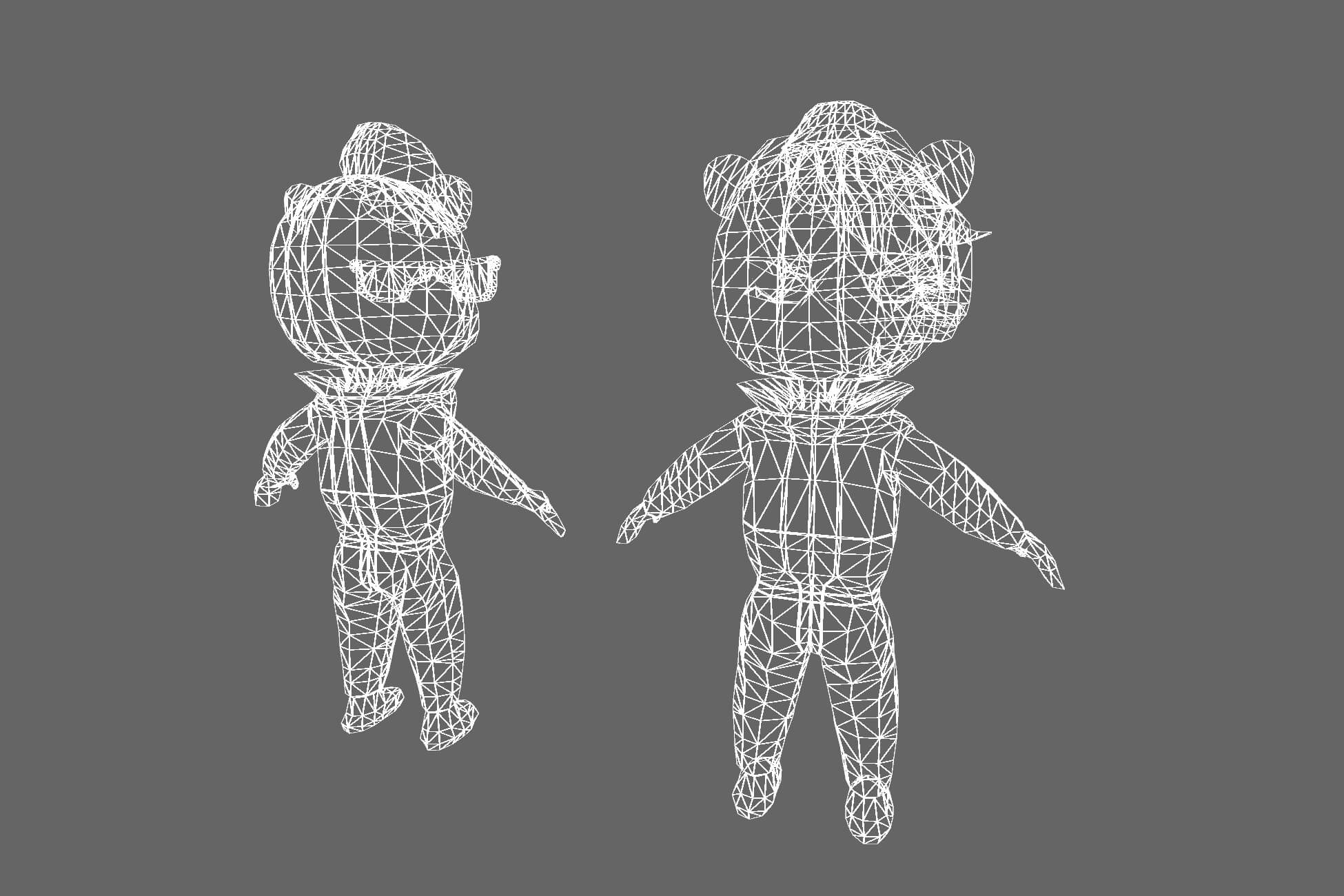 Low Poly White Bear Humanoid - Fantasy Characters Pack 3D Model by ...