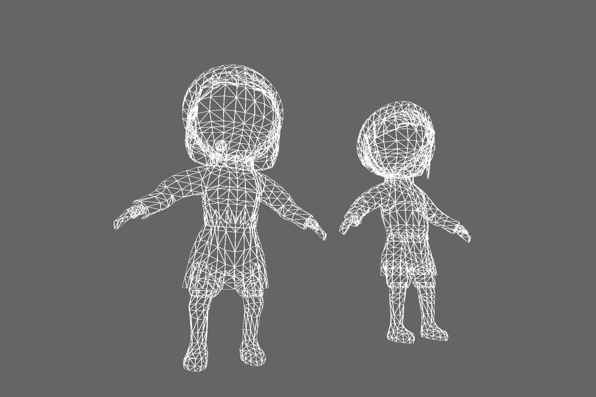 Low Poly Winter Girl - Fantasy Characters Pack 3D Model by Revereel Studio