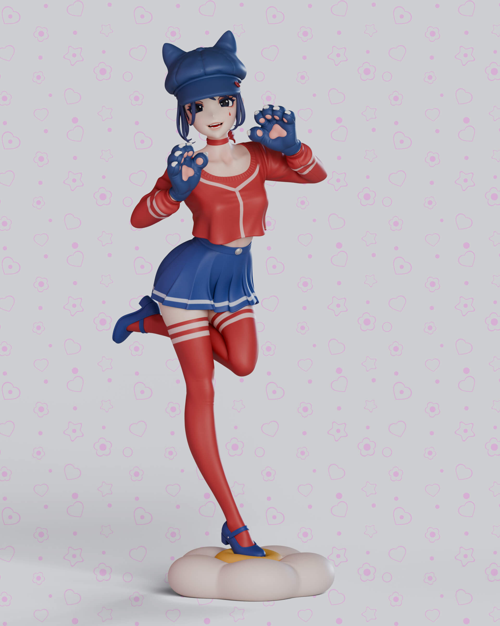 Mita Cappie MiSide 3D Render, Digital Art by Revi