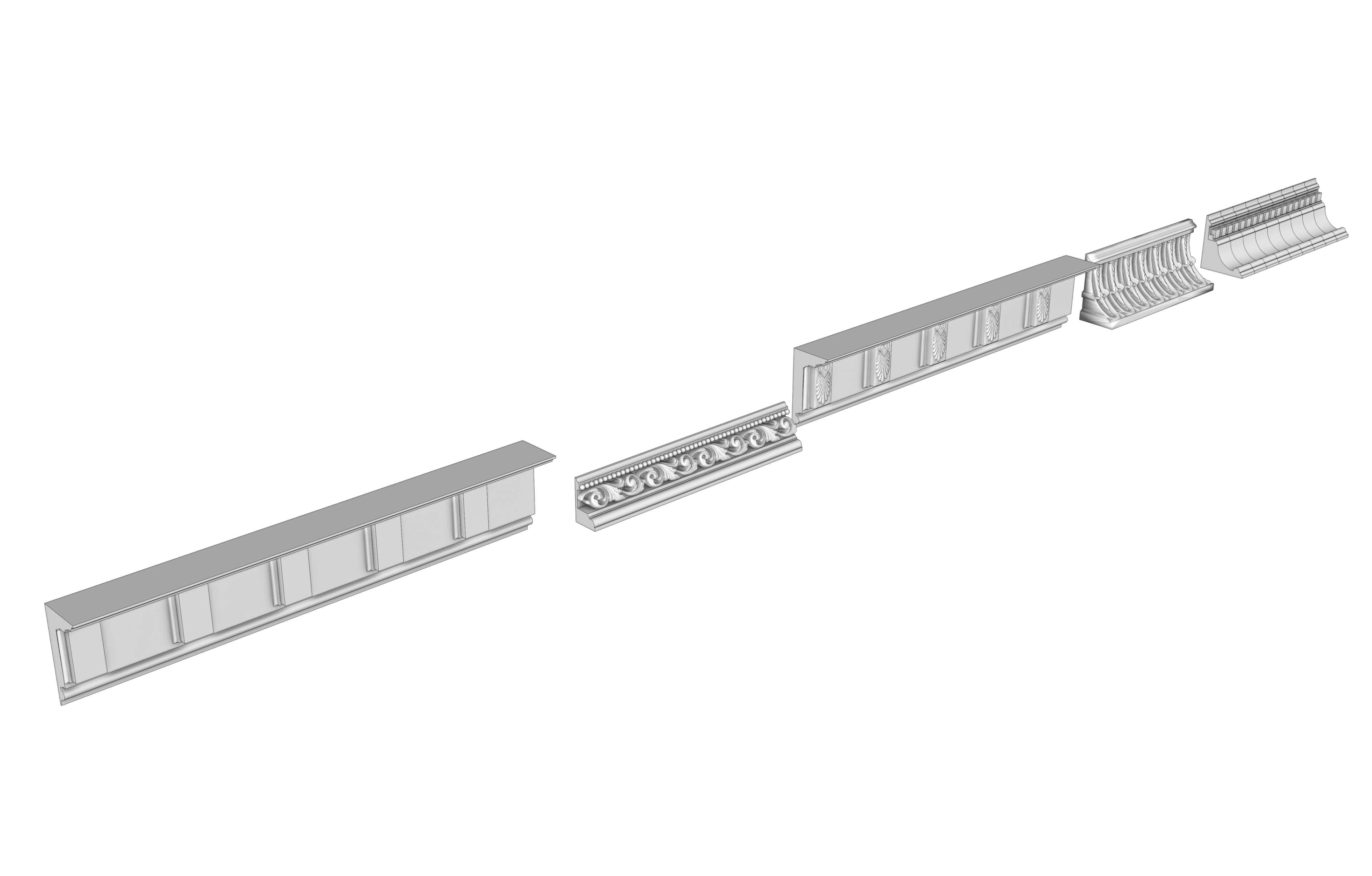 Cornices for SketchUp - 3D Model by rezayareza