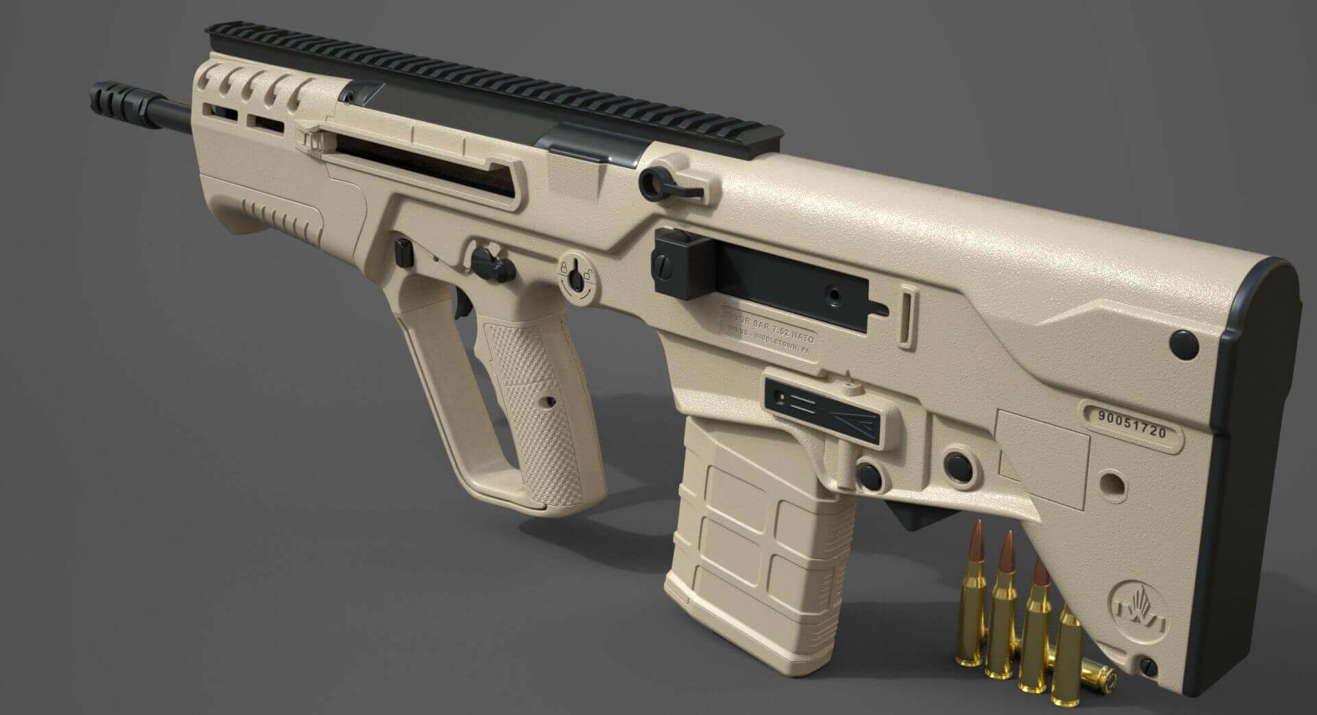 IWI Tavor 7 - 3D Model by rfarencibia