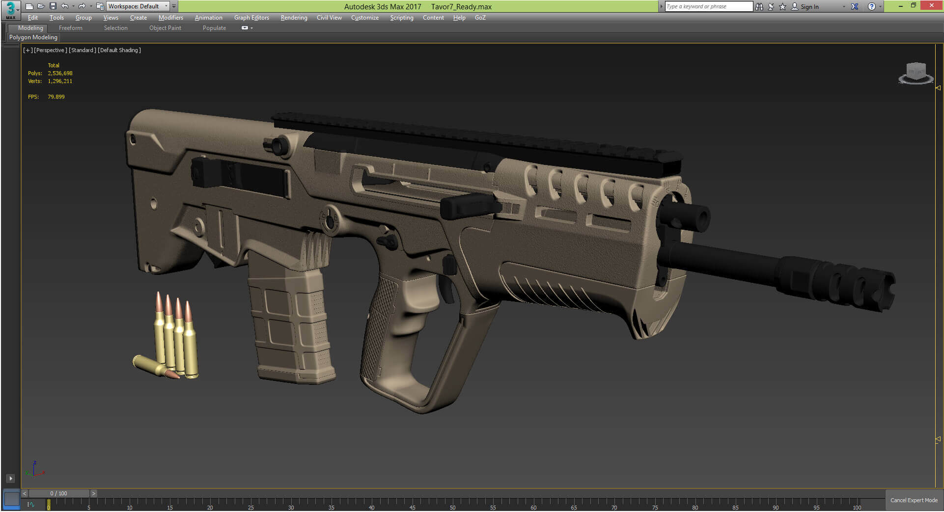 IWI Tavor 7 - 3D Model by rfarencibia