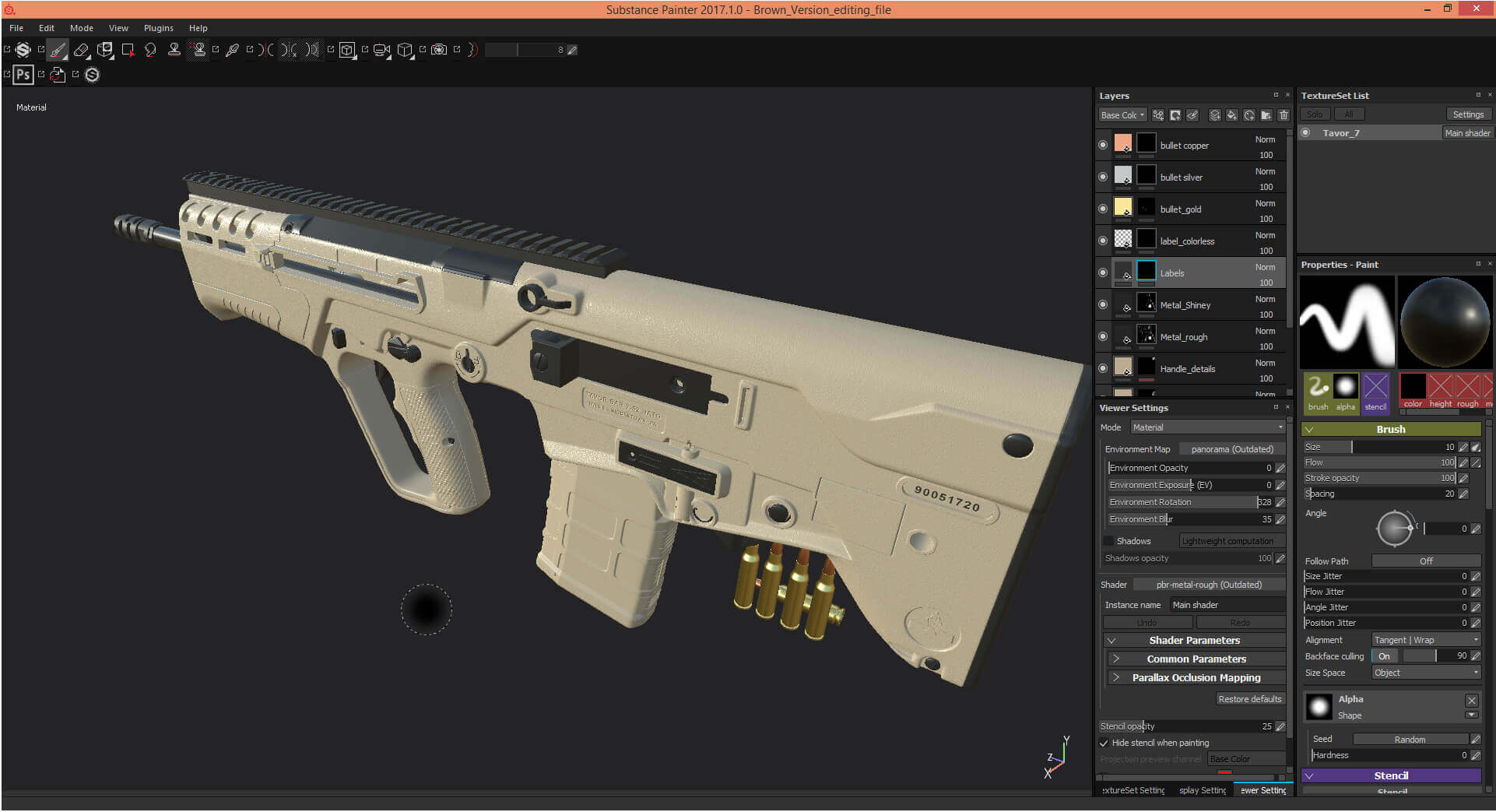 IWI Tavor 7 - 3D Model by rfarencibia