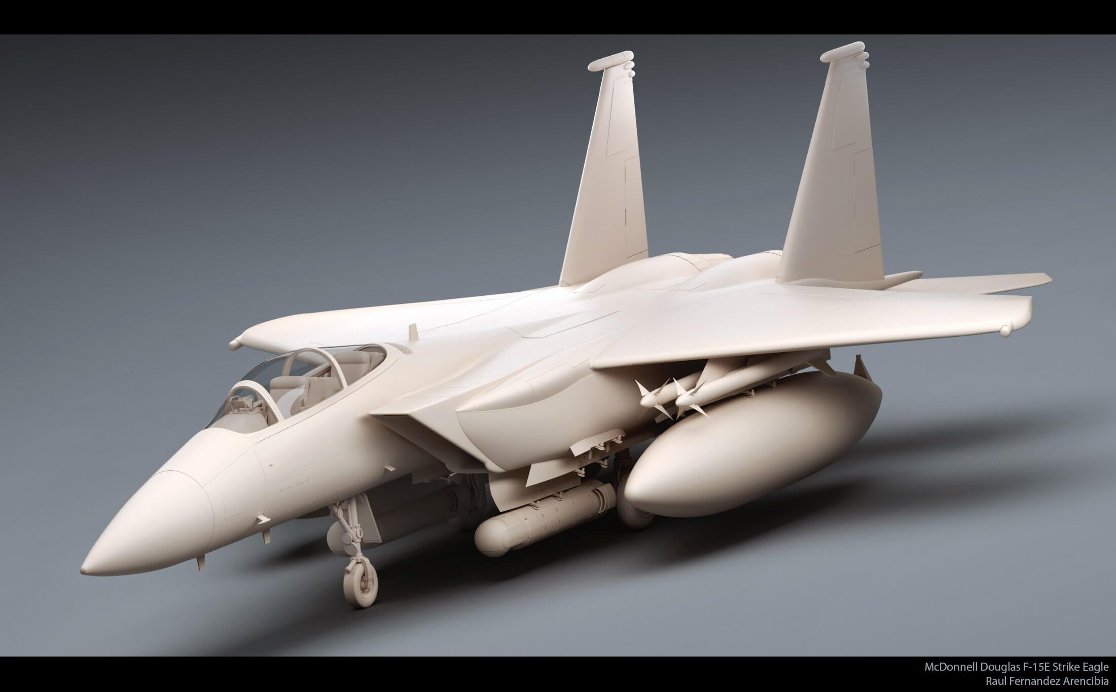 McDonnell Douglas F-15E Strike Eagle 3D Model by rfarencibia