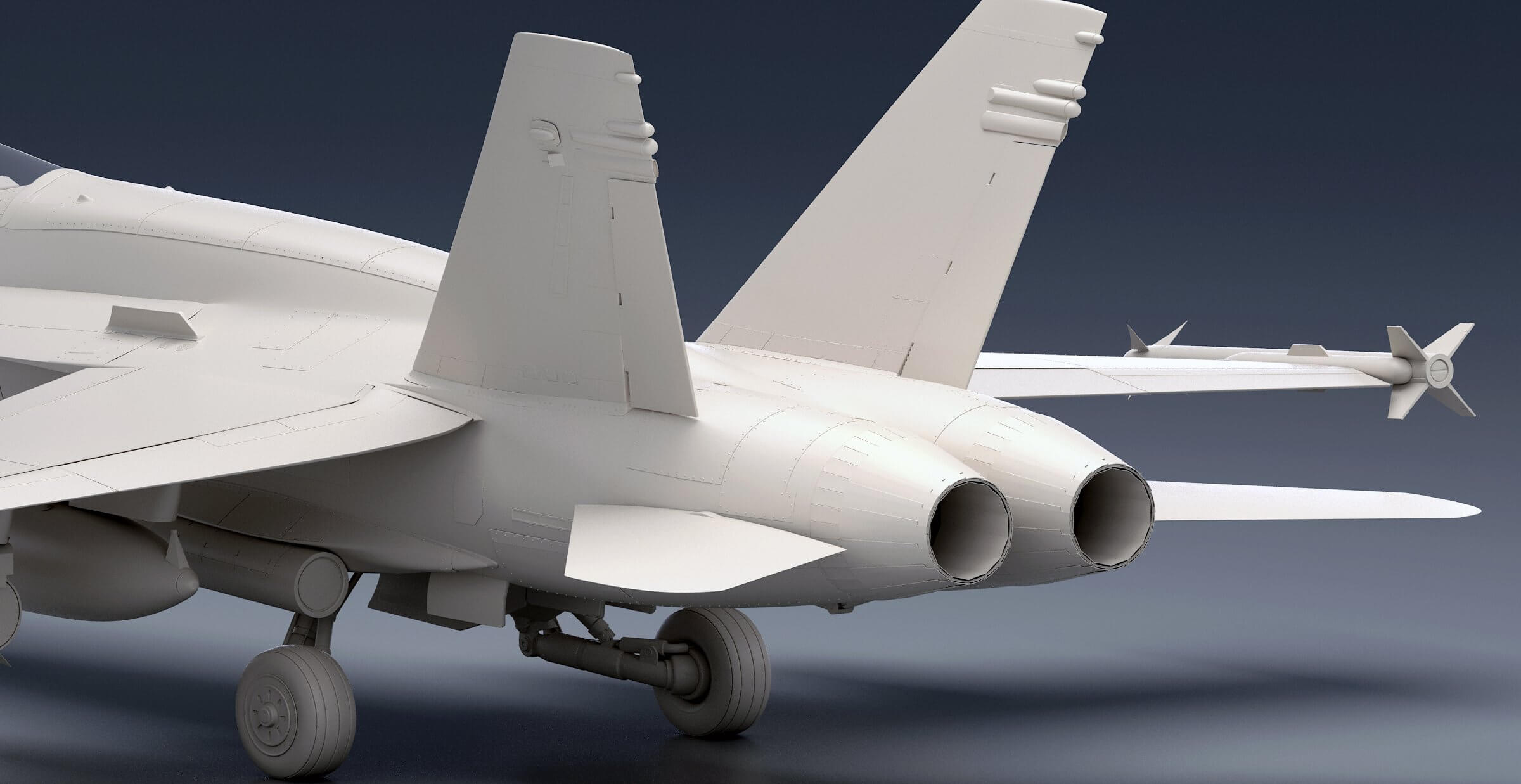 McDonnell Douglas FA-18 Hornet 3D Model by rfarencibia