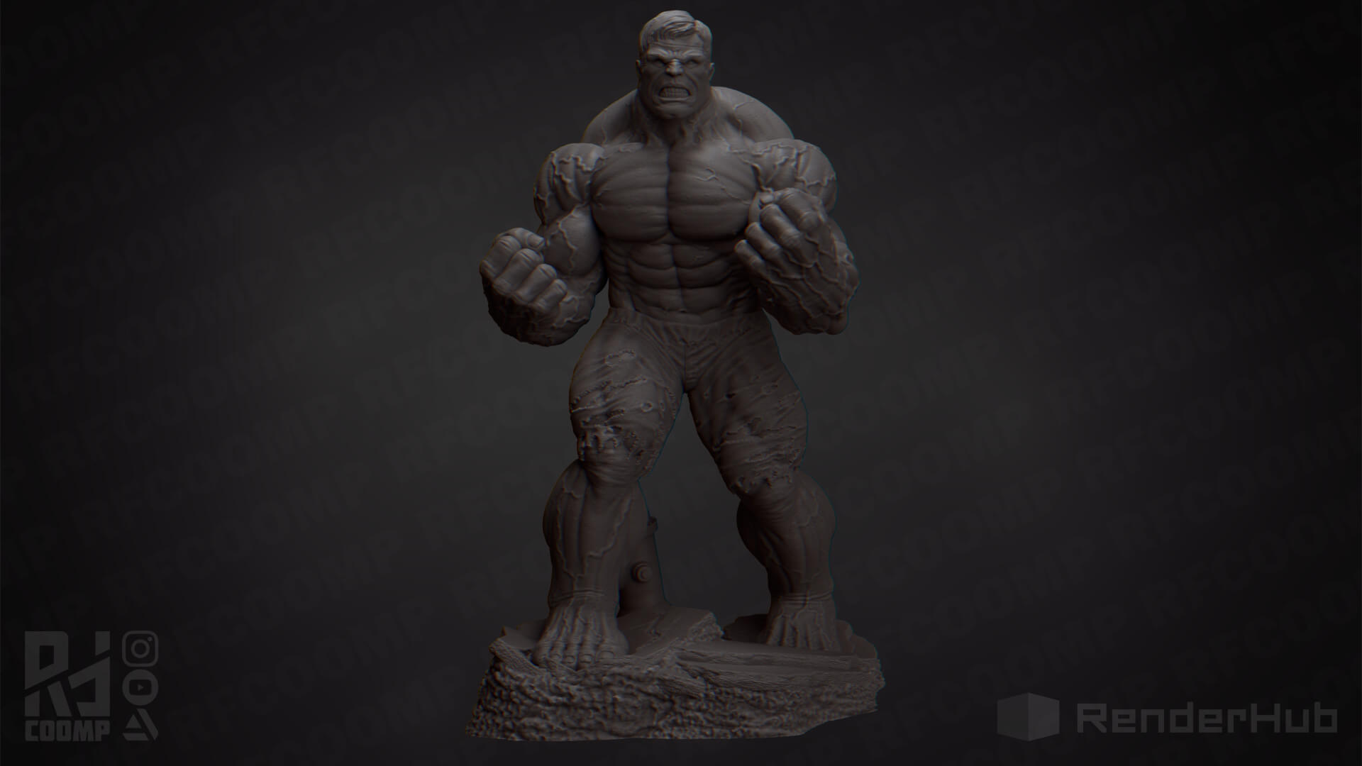 Hulk Sculpture