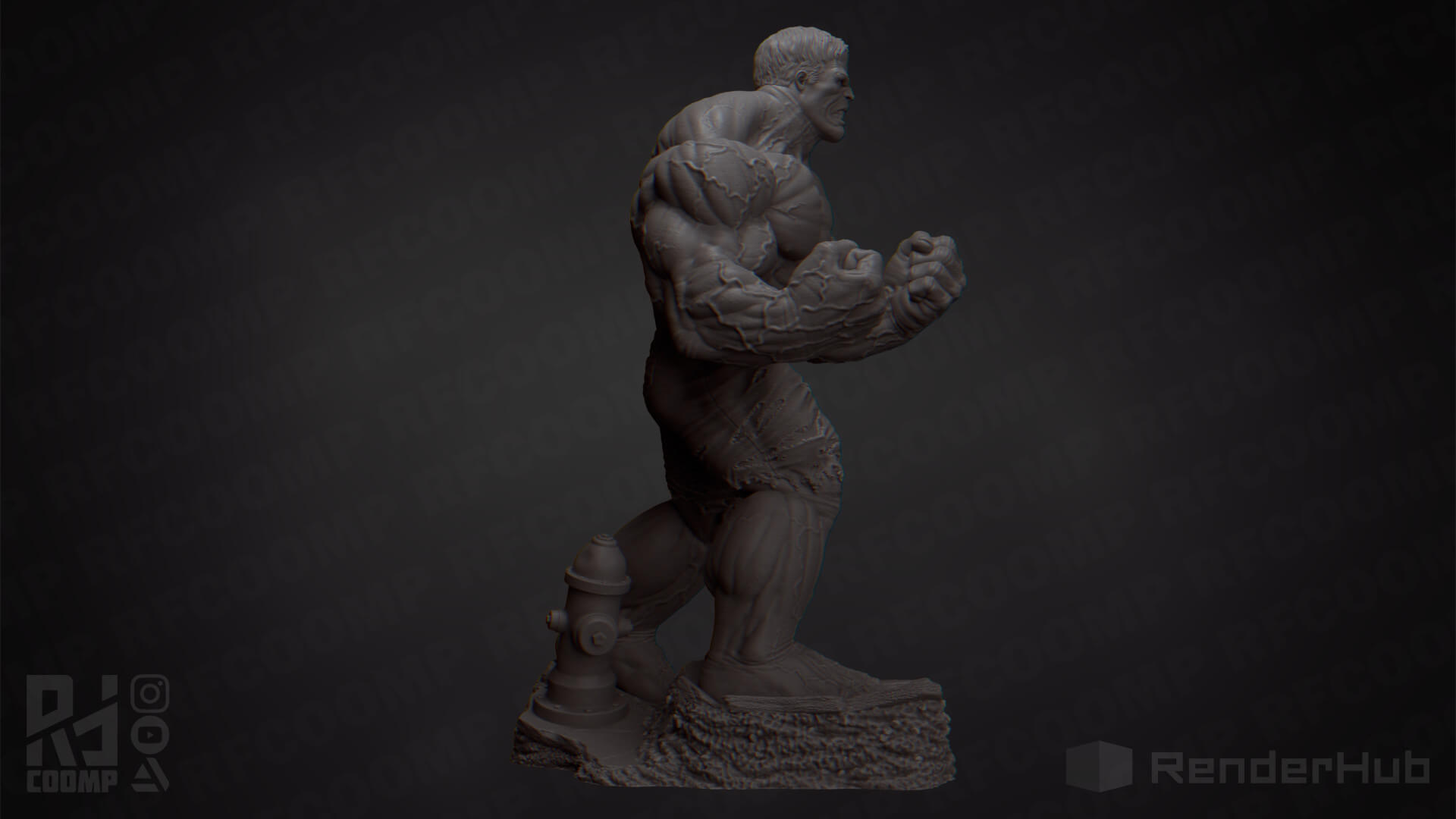 Hulk Sculpture