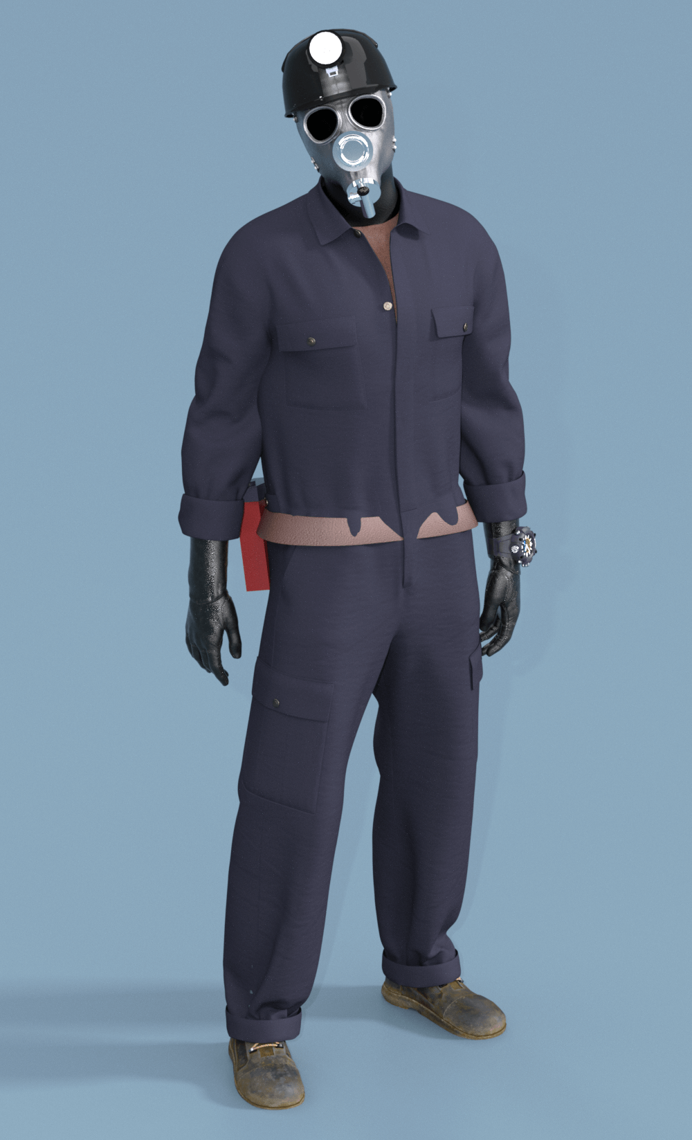 Harry Warden 3D Render, Digital Art by RgCIA21213