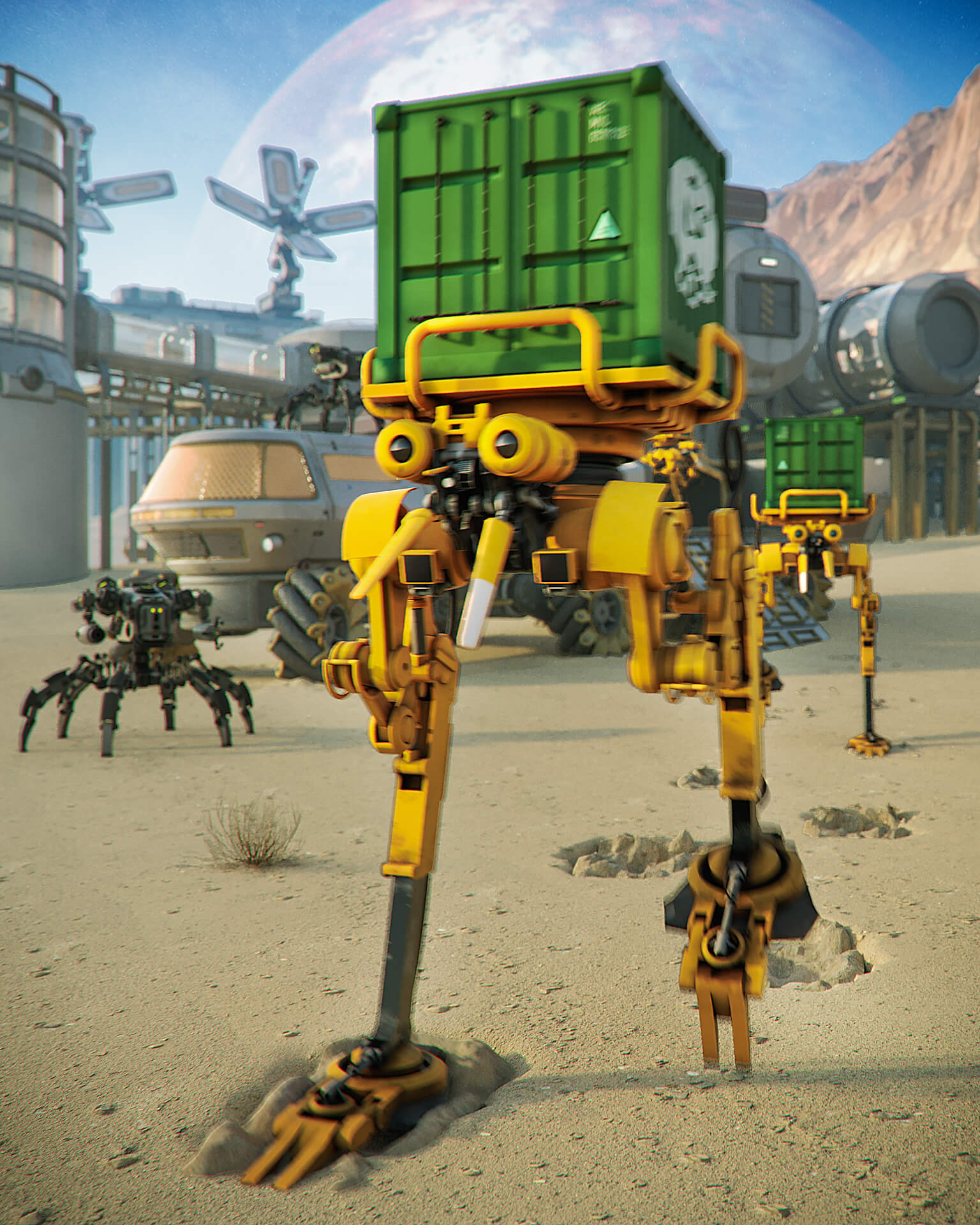 Mission to Minerva 3D Render | RenderHub Gallery