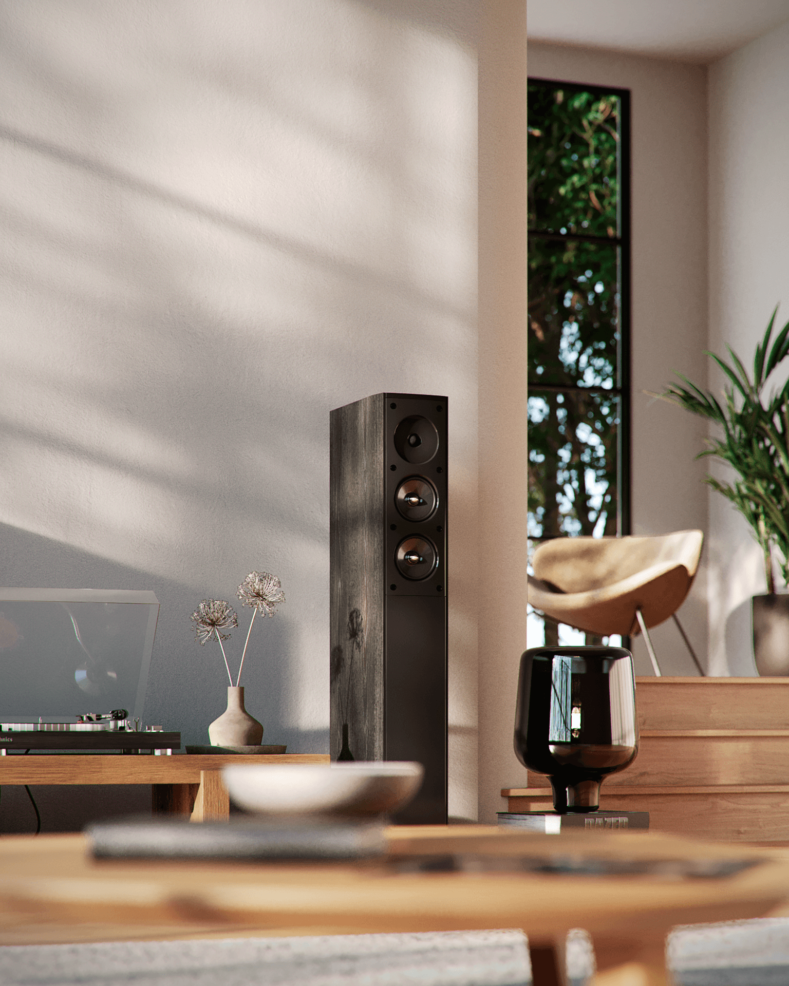 Sala de Som (Sound Room) 3D Render, Digital Art by RicDigital