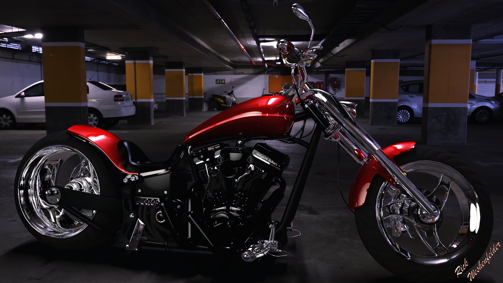 Empire Chopper 3D Render, Digital Art by RickWesh