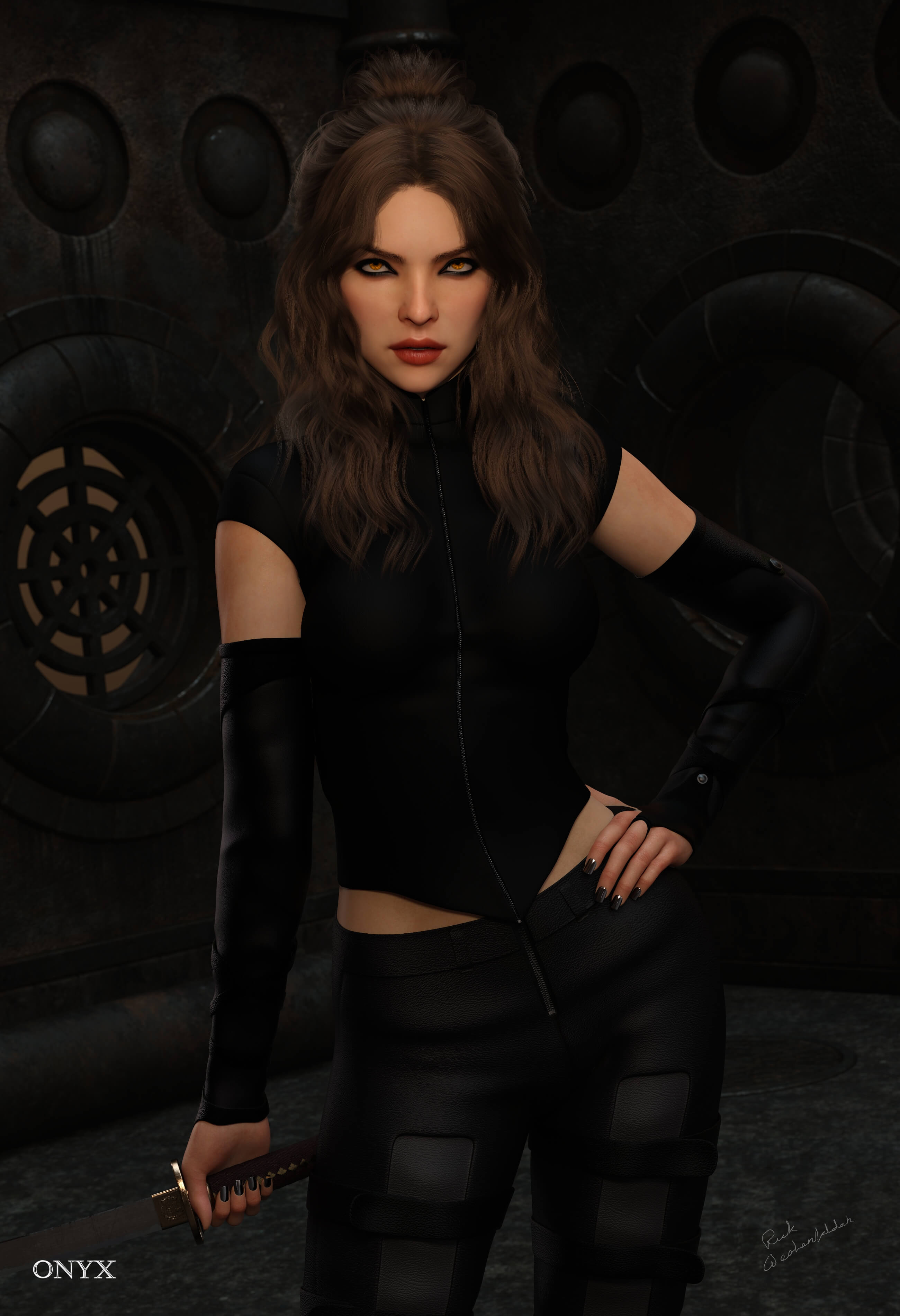 Onyx 3D Render, Digital Art by RickWesh