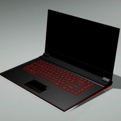Basic RGB Backlight Laptop - 3D Model by ricoyhm