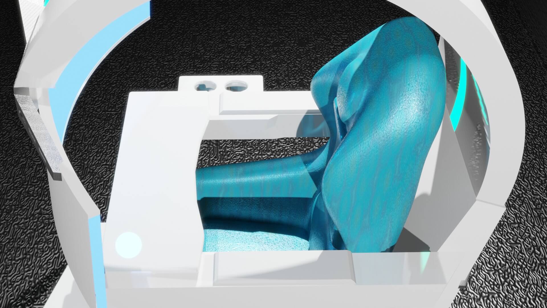 Gaming Throne - Advanced Gaming Chair Concept With Monitor 3D Model by ...