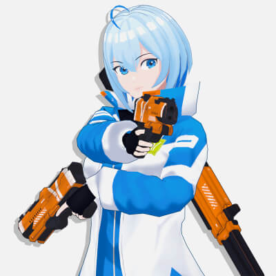 Ren - Anime Original Character 3D Model by Ridho Mnf