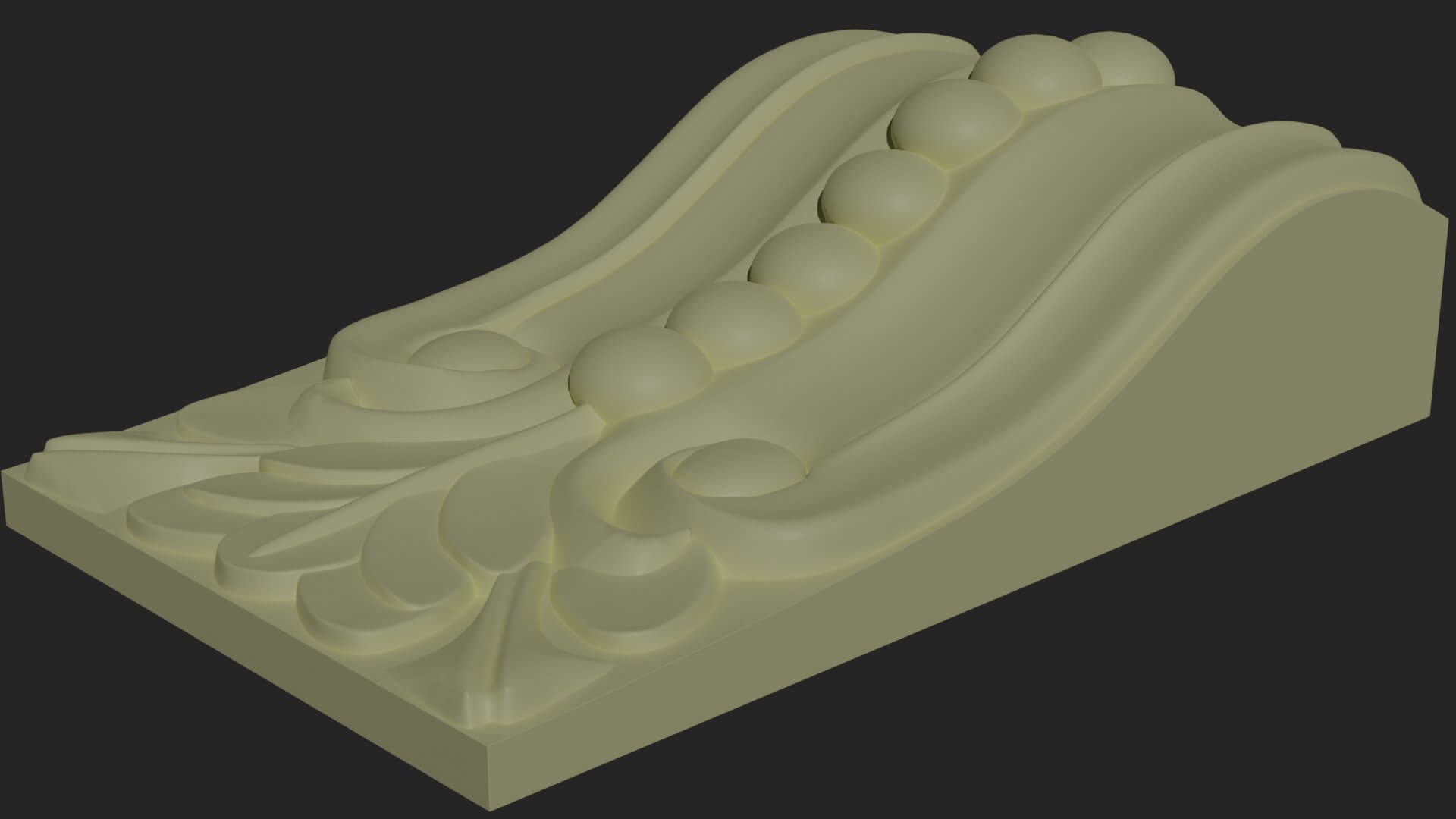 Decorative Bracket - 3D Model by Riga123