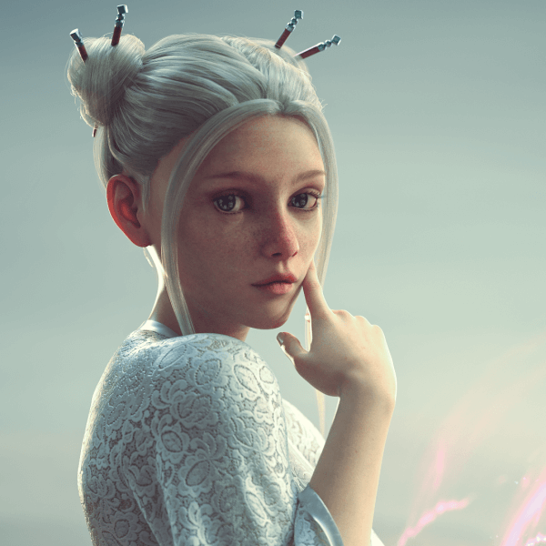 Lania - Popcorn 3D Render, Digital Art by Rigel_One