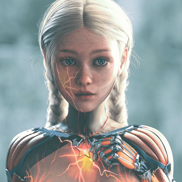 Lania - Study Time 3D Render, Digital Art by Rigel_One