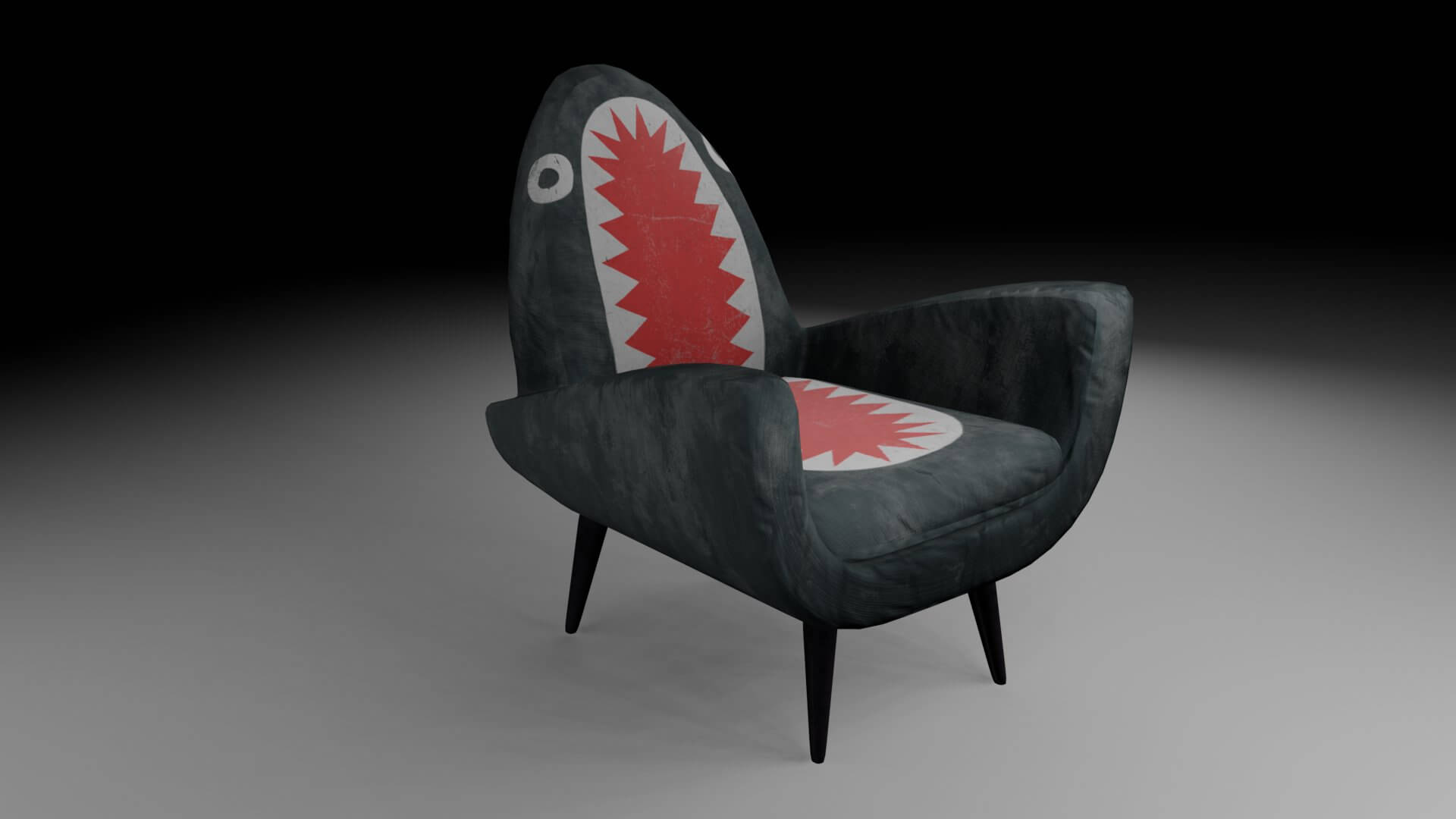 Shark Chair - 3D Model by Rilyrobo