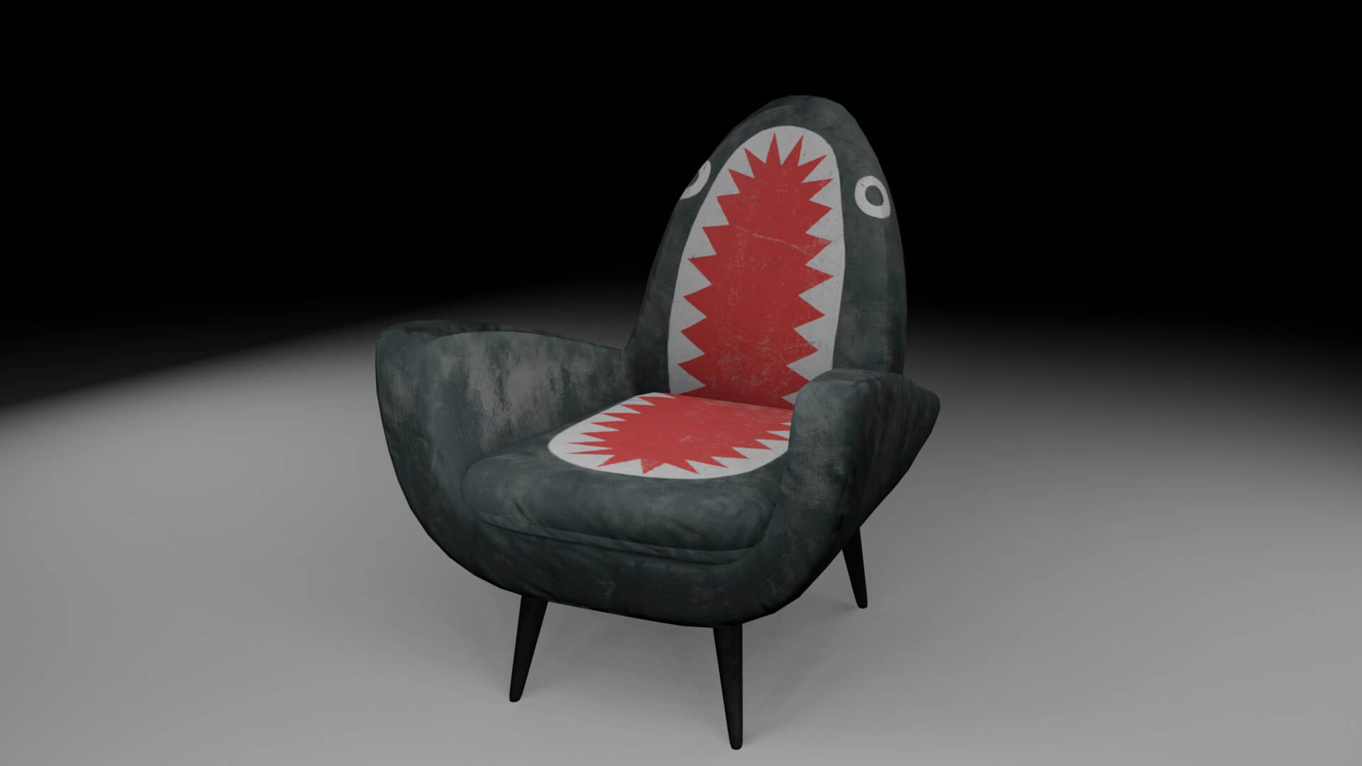 Shark Chair - 3D Model by Rilyrobo