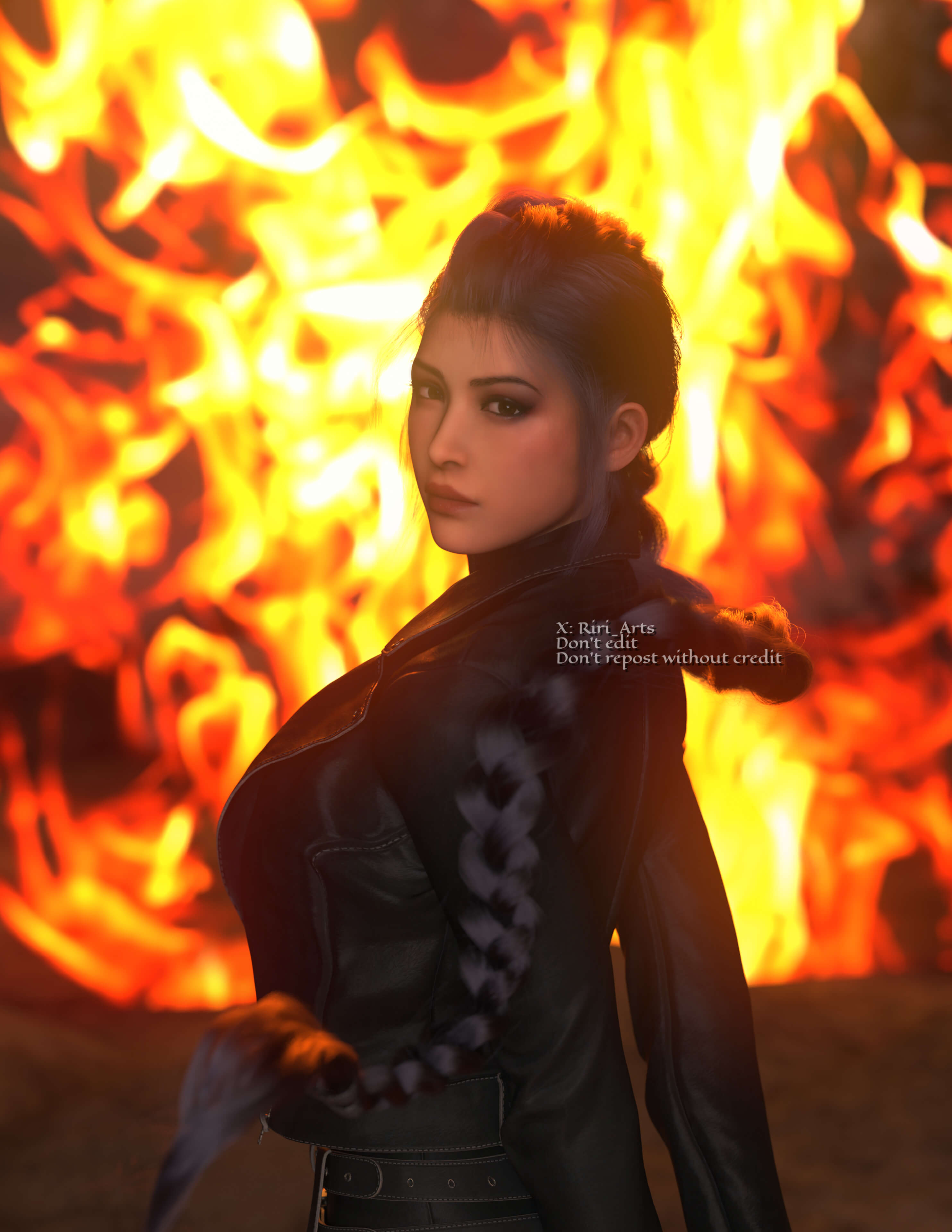 Ada Wong 3D Render, Digital Art by Riri_Arts