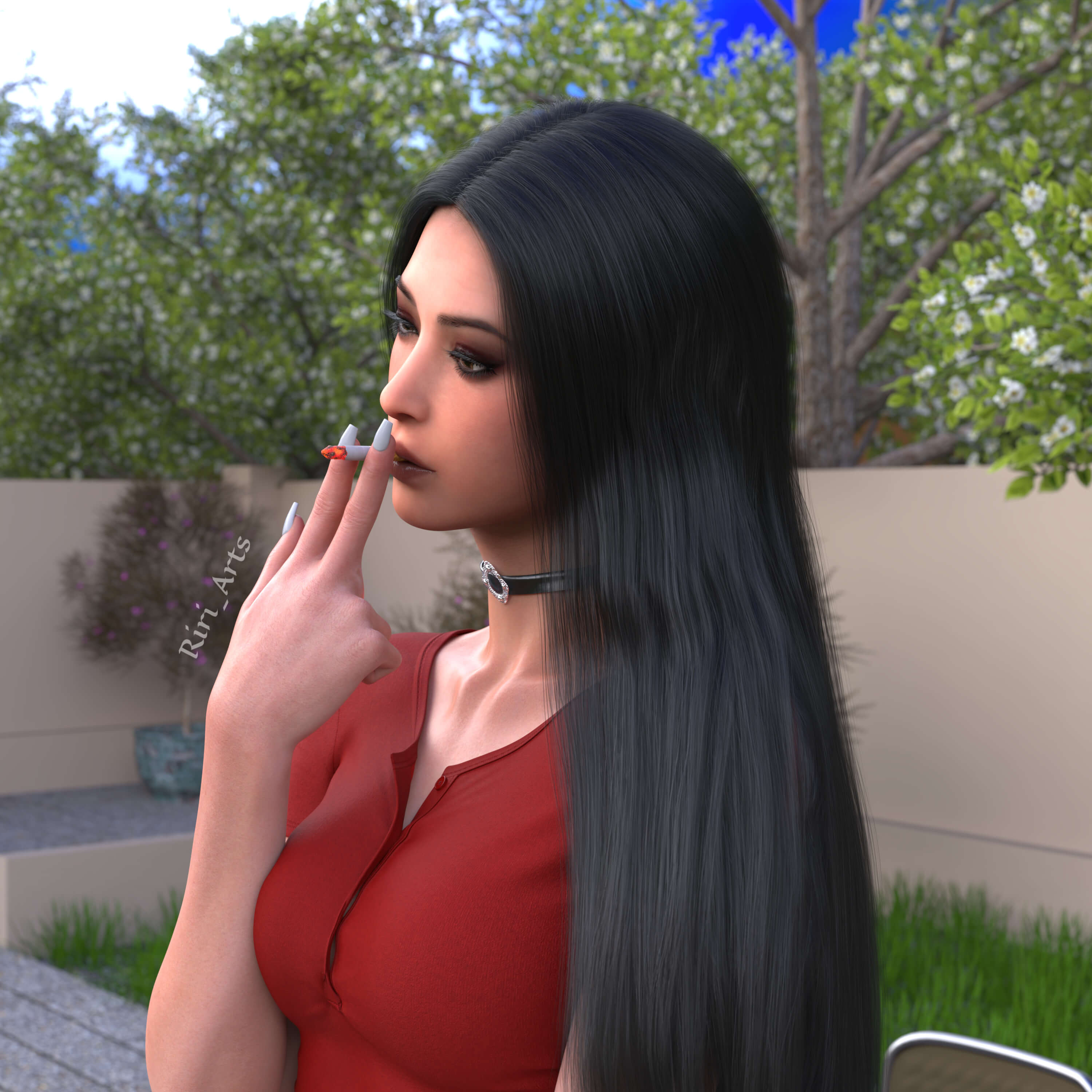 Ada Wong 3D Render, Digital Art by Riri_Arts