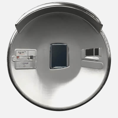 Detailed 3D Bank Security Convex Mirror Adjustable Bracket by ritamendel