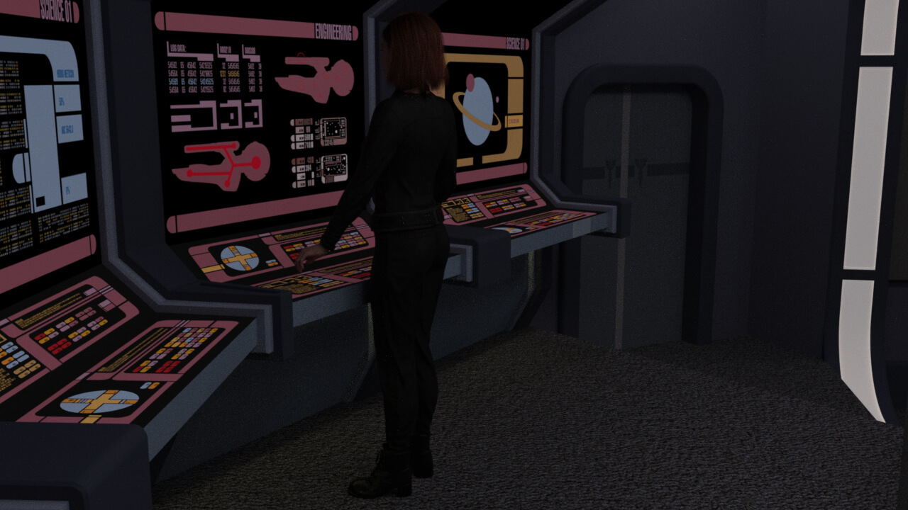 Starship Bridge 12 Poses for V9 & G9M - Daz Content by Rival Underground