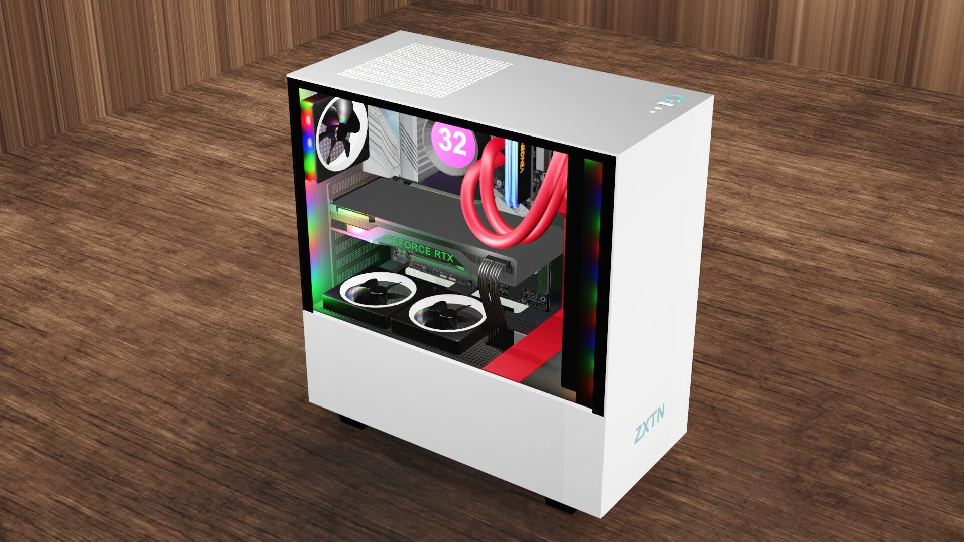 Minimalistic Gaming PC - 3D Model by River_3
