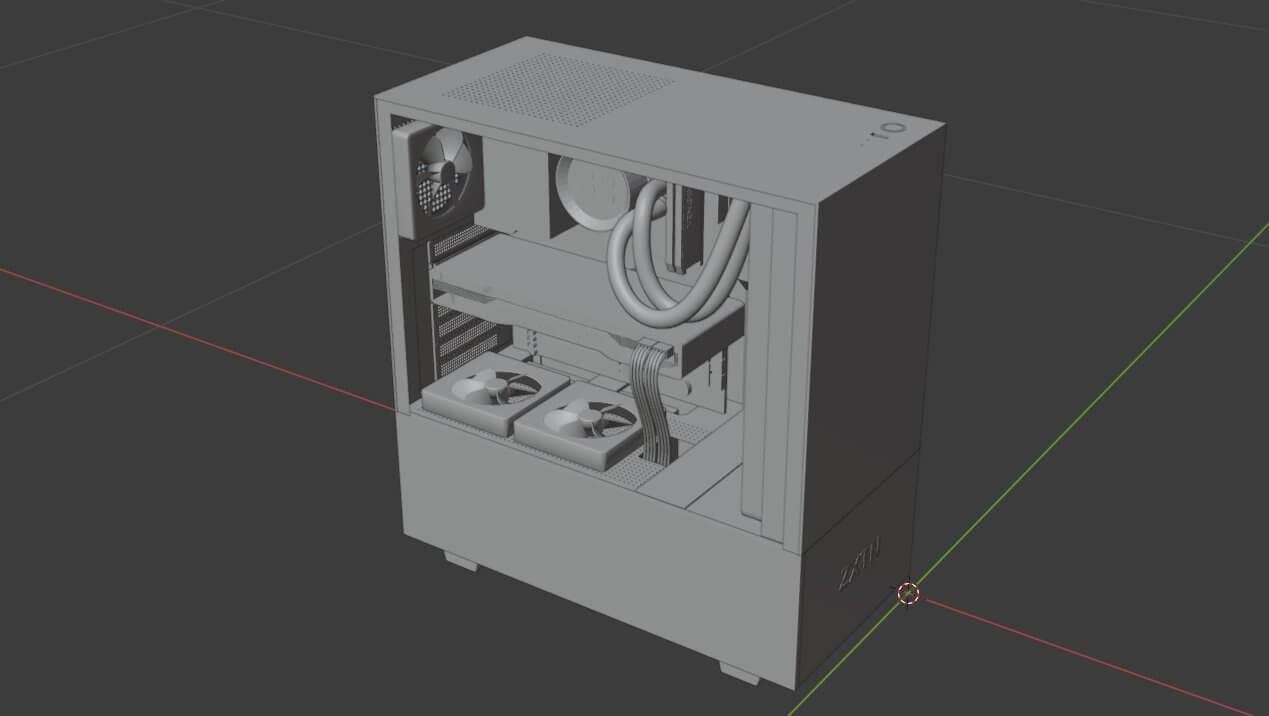 Minimalistic Gaming PC - 3D Model by River_3