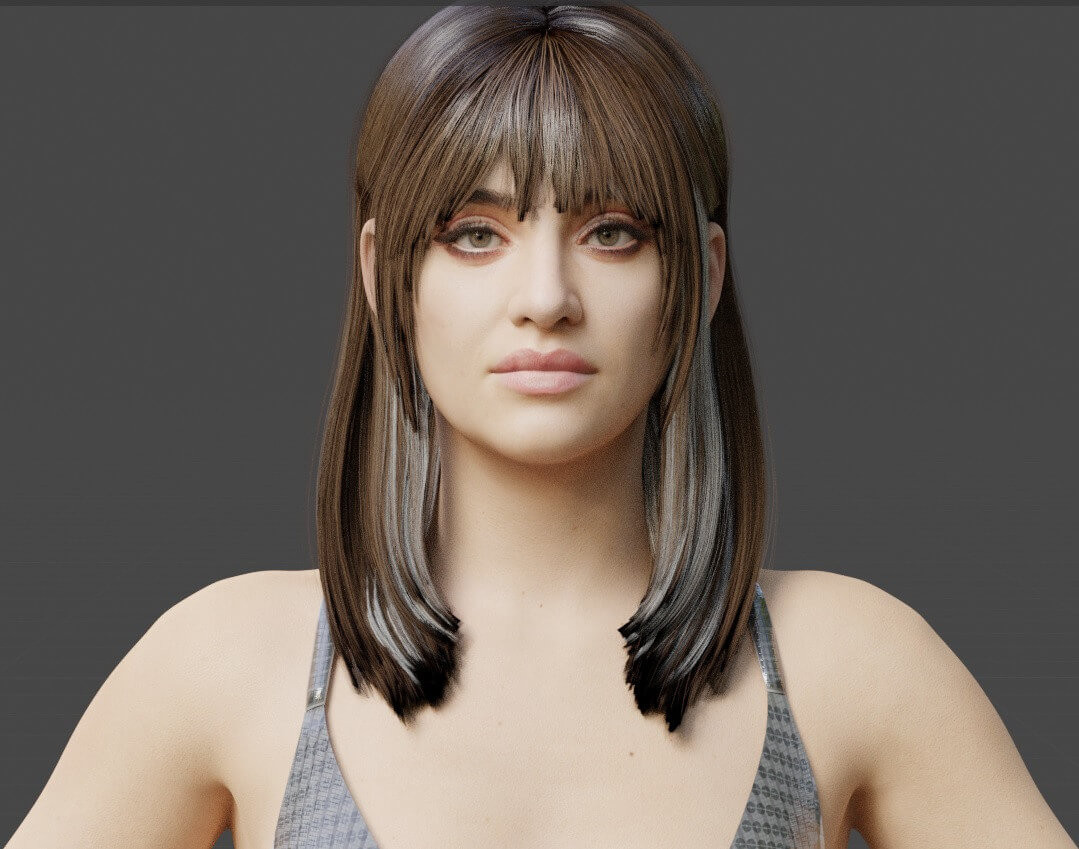 Anya Chalotra - 3D Model by RKstudio