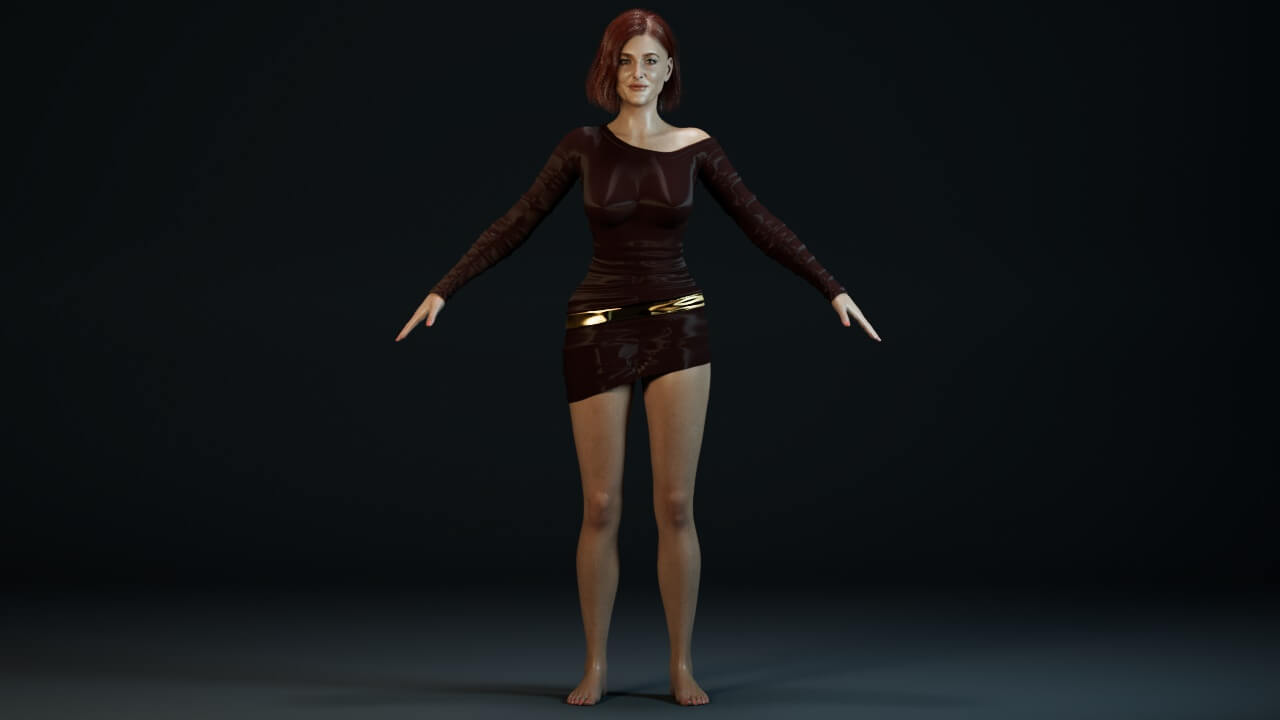 Julienne Anders - 3D Model by RKstudio