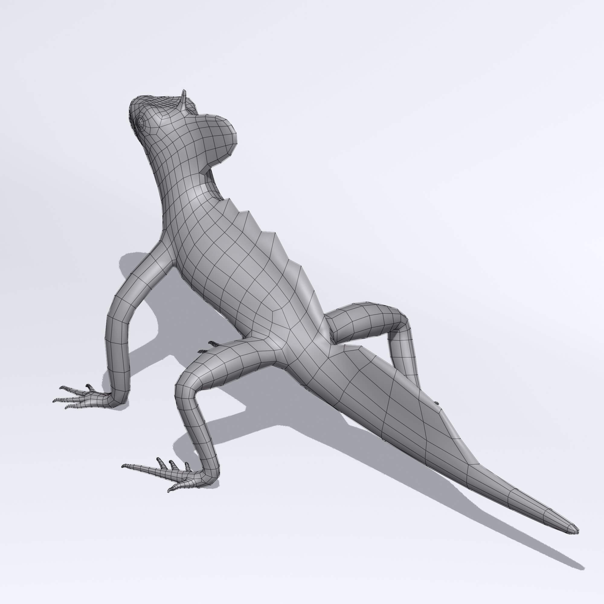 Basilisk Lizard - 3D Model by rmilushev