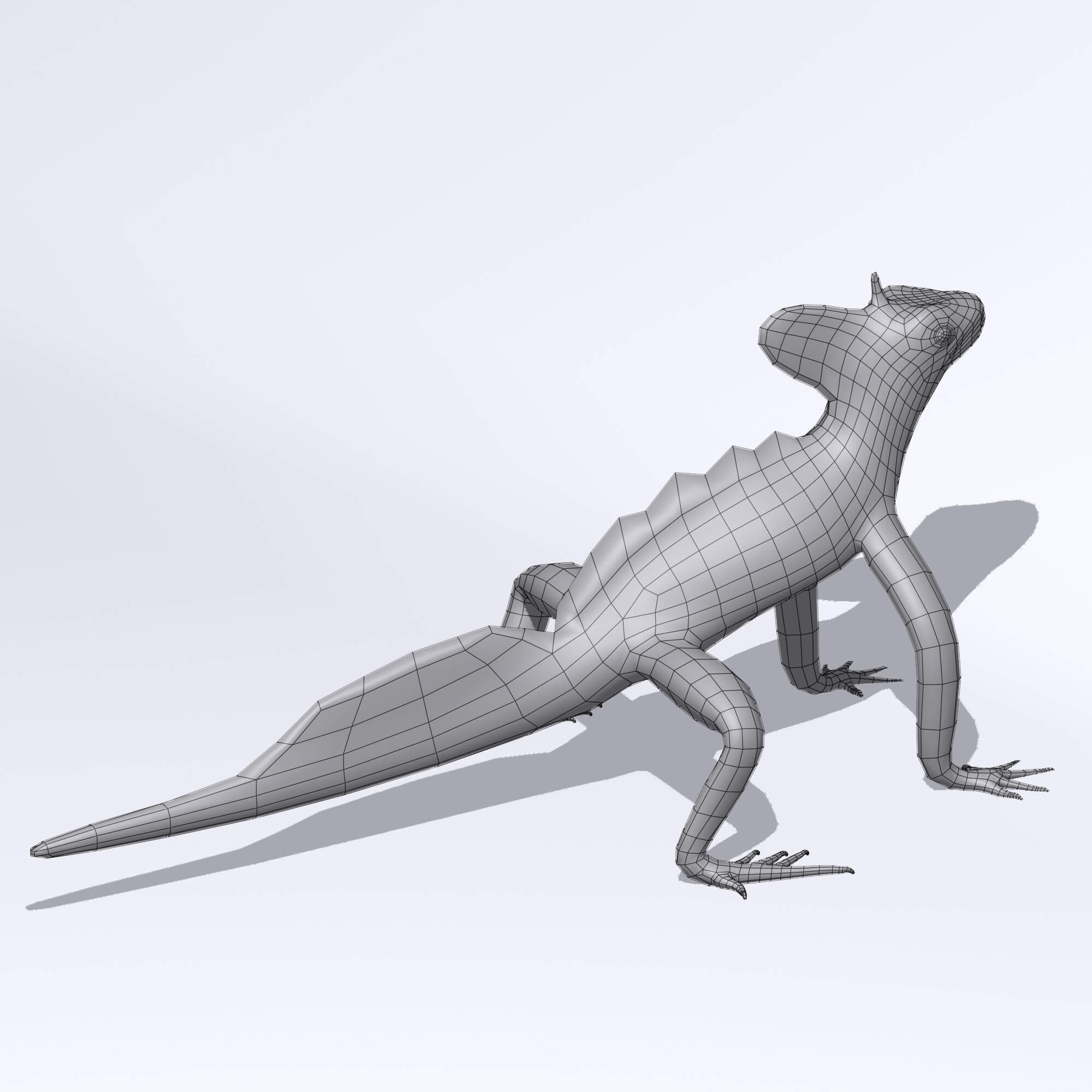 Basilisk Lizard - 3D Model by rmilushev