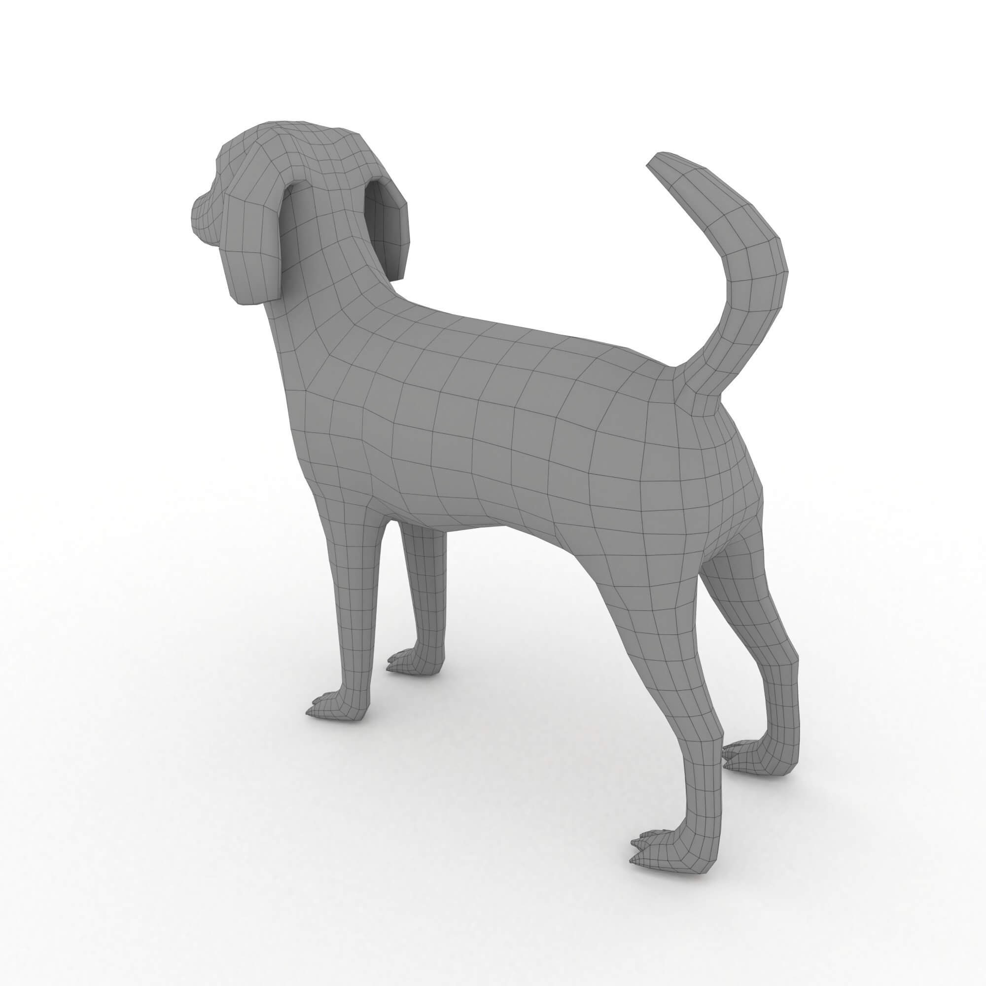 Beagle Dog - 3D Model by rmilushev