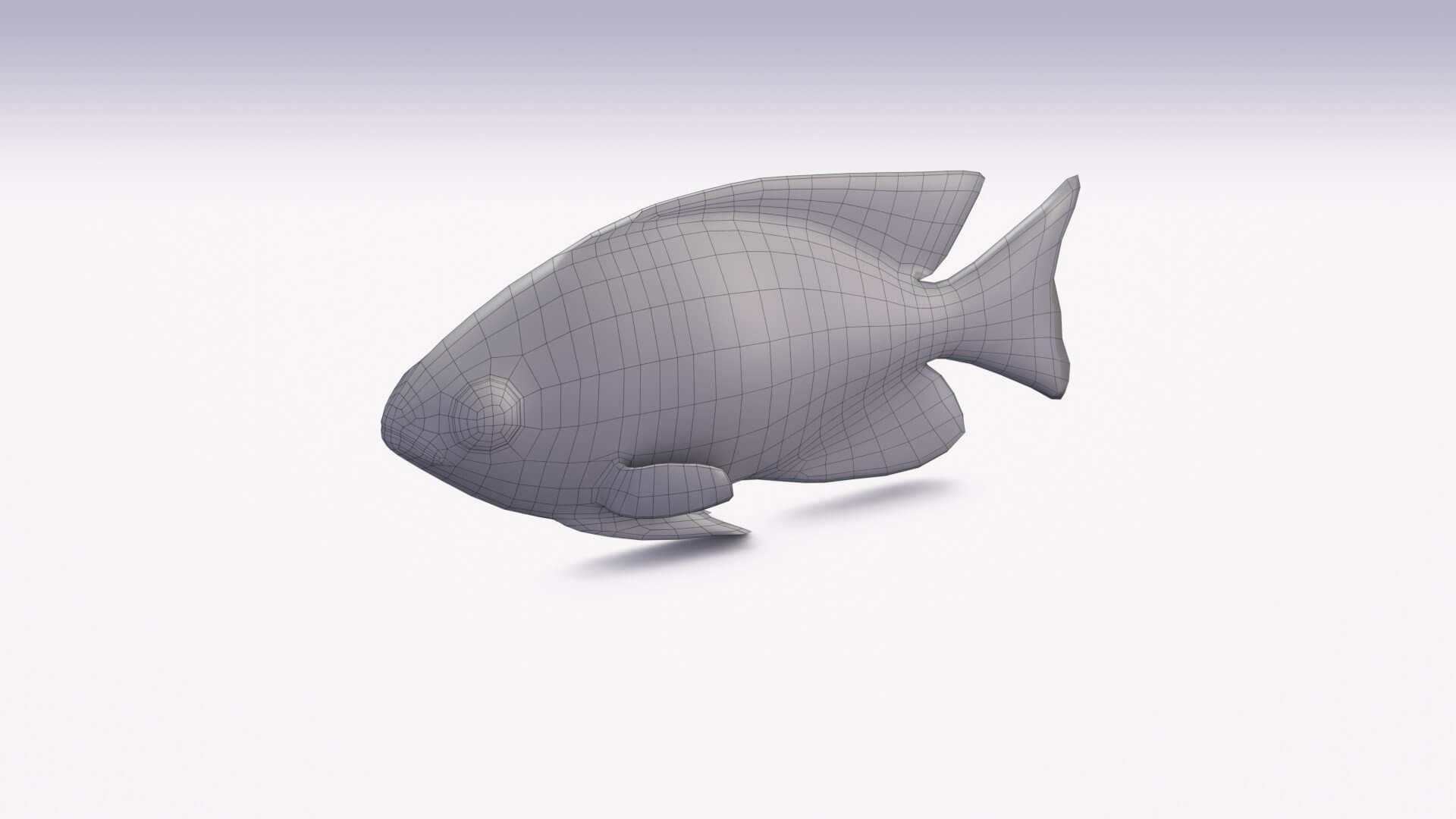 Blue Damsel Fish - 3D Model by rmilushev