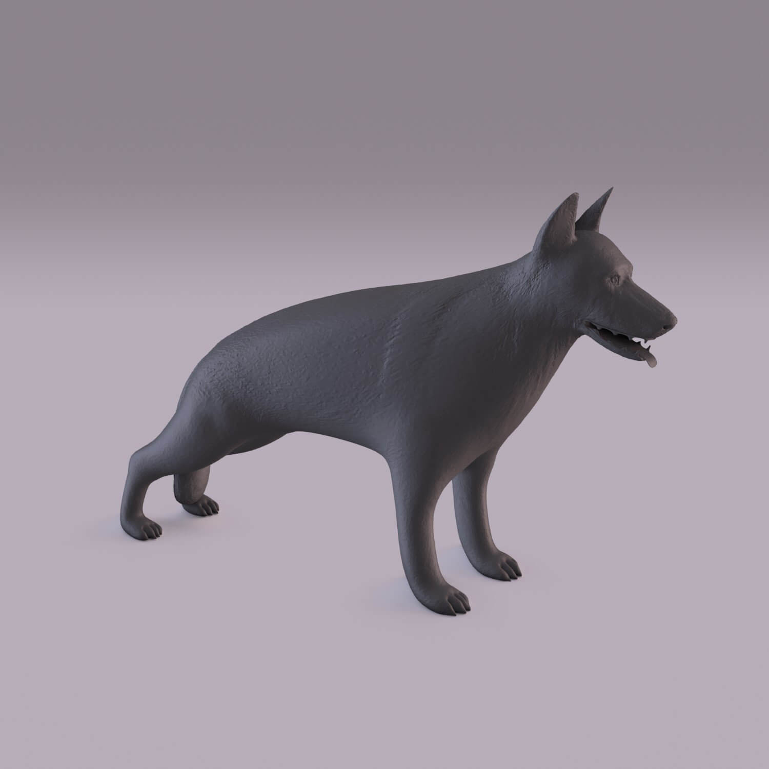 German Shepherd - 3D Model by rmilushev