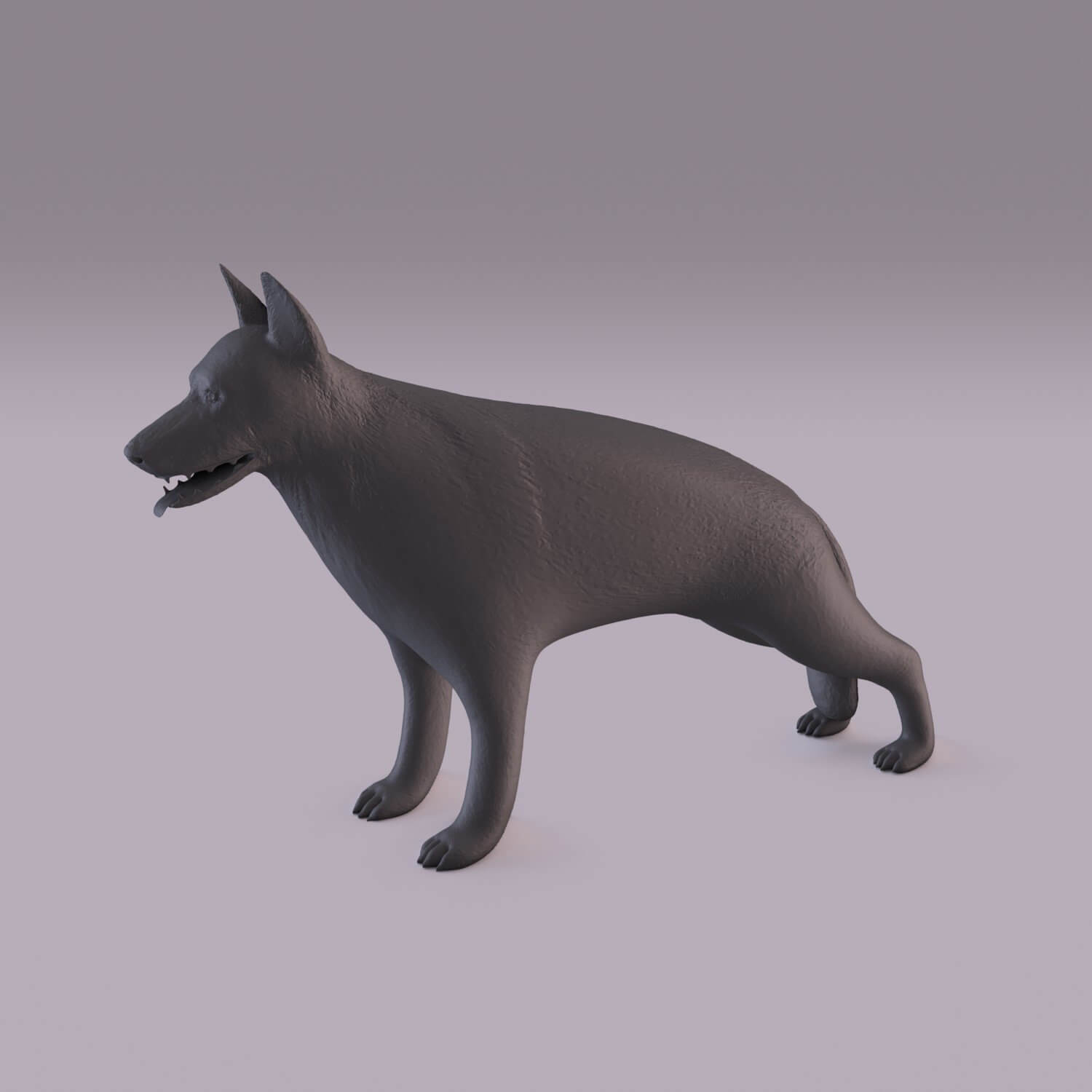 German Shepherd - 3D Model by rmilushev